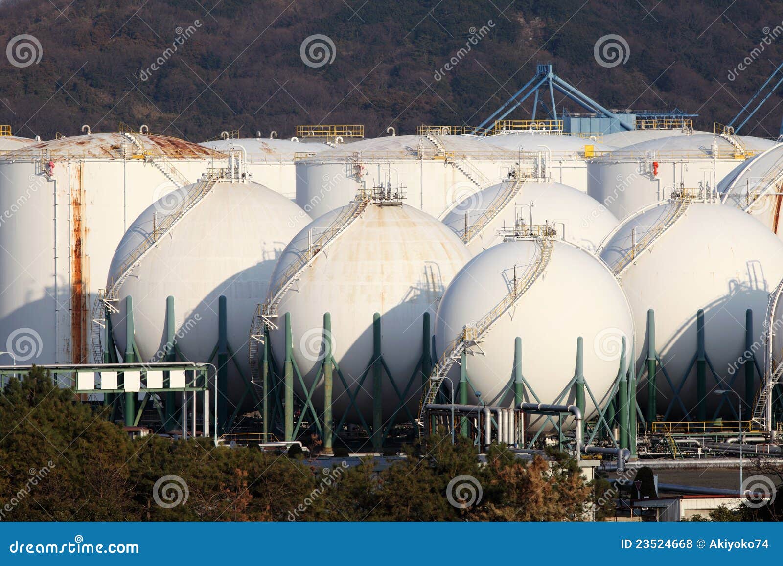 Gas tank stock photo. Image of industrial, pollution - 23524668