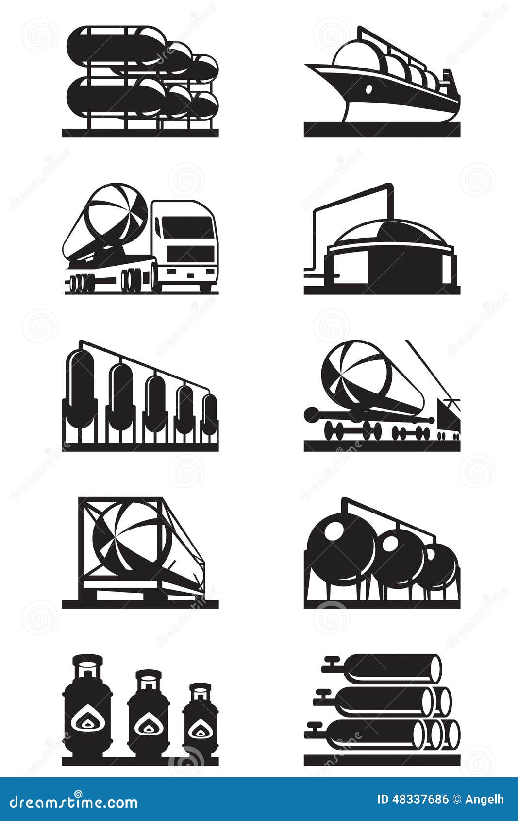 Gas Tank Terminal With LNG Cargo Ships Cartoon Vector | CartoonDealer ... Gas Tank Terminal With LNG Cargo Ships Cartoon Vector | CartoonDealer ...