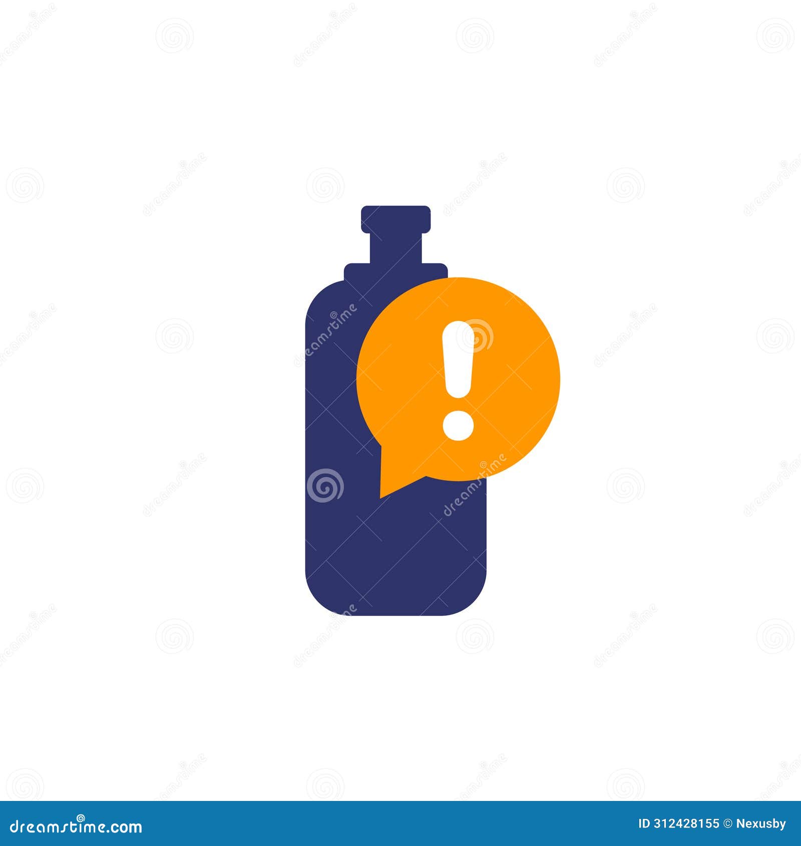 Red Gas Tank With Warning Sign, Flammable Gas, Dangerous, Container ...