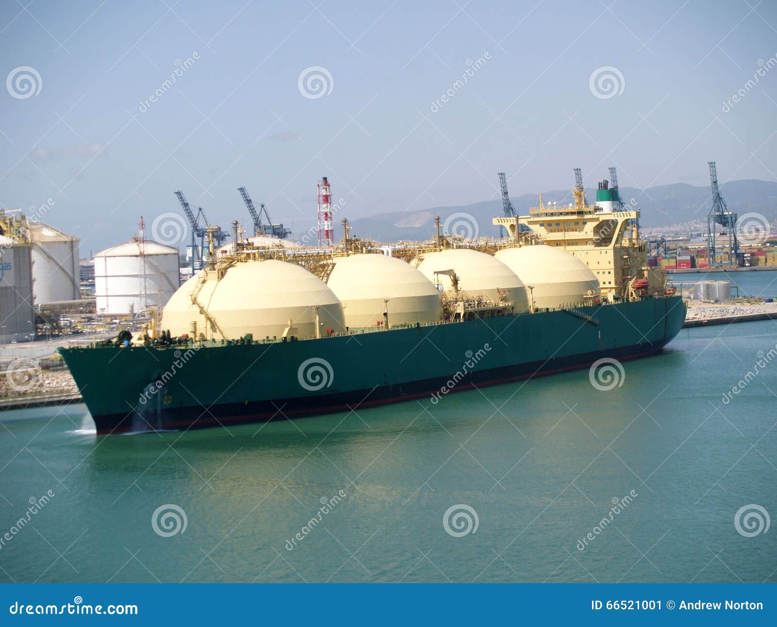 Gas tanker stock image. Image of export, hemisphere, sphere - 66521001