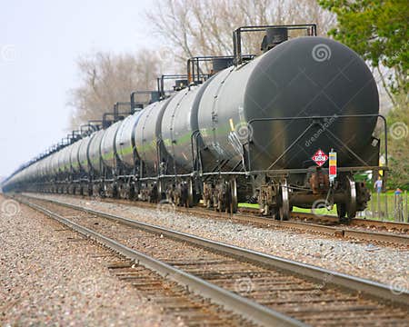 Gas tankers stock photo. Image of track, rail, railroad - 4926000