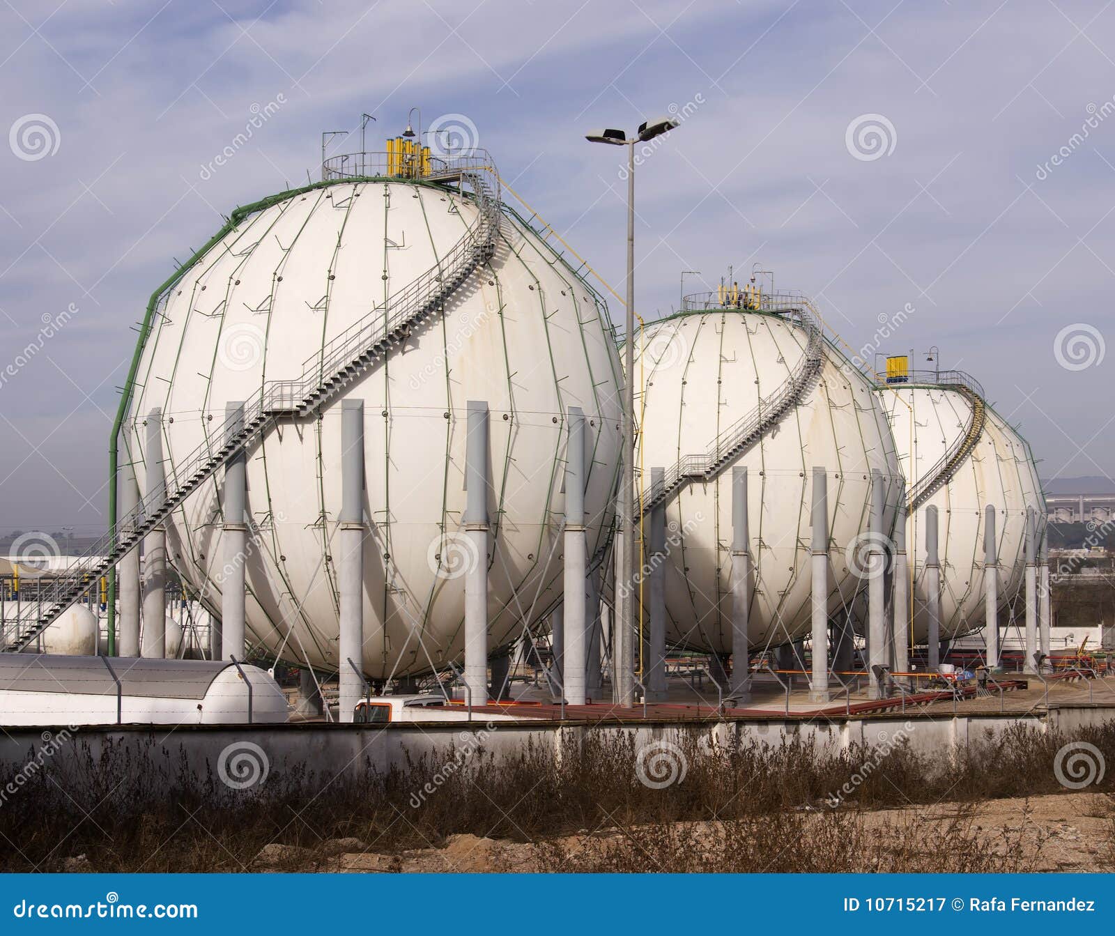 Gas tanks stock image. Image of economy, processing, warming - 10715217