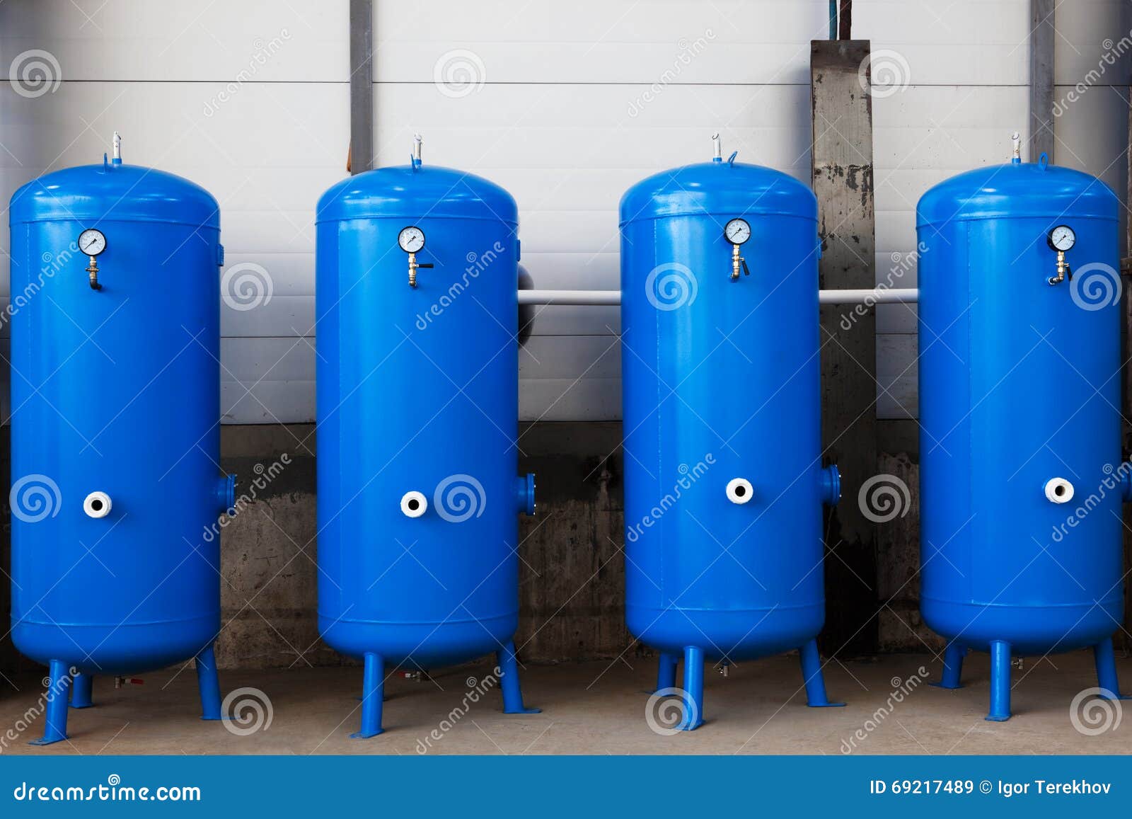 Gas tanks stock image. Image of blue, construction, dirty - 69217489