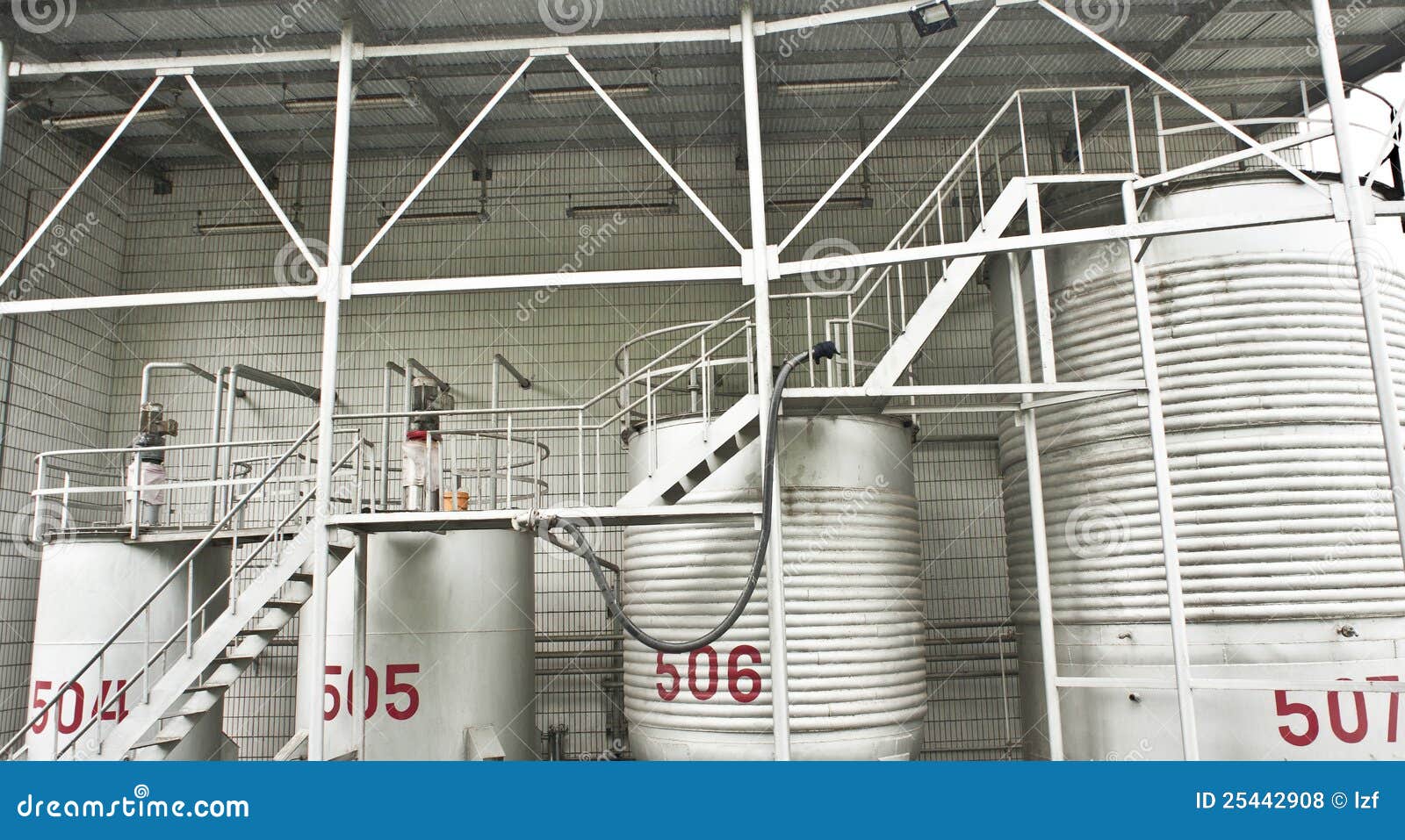 Gas tanks warehouse stock photo. Image of building, petroleum - 25442908