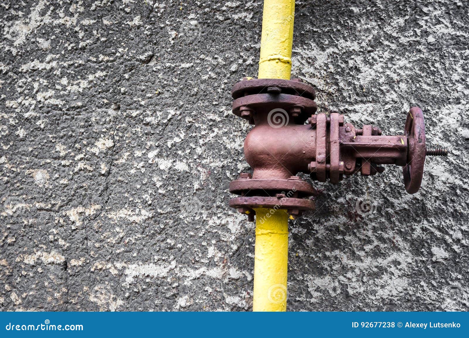 Gas tap and gas pipe stock photo. Image of pipe, faucet - 92677238