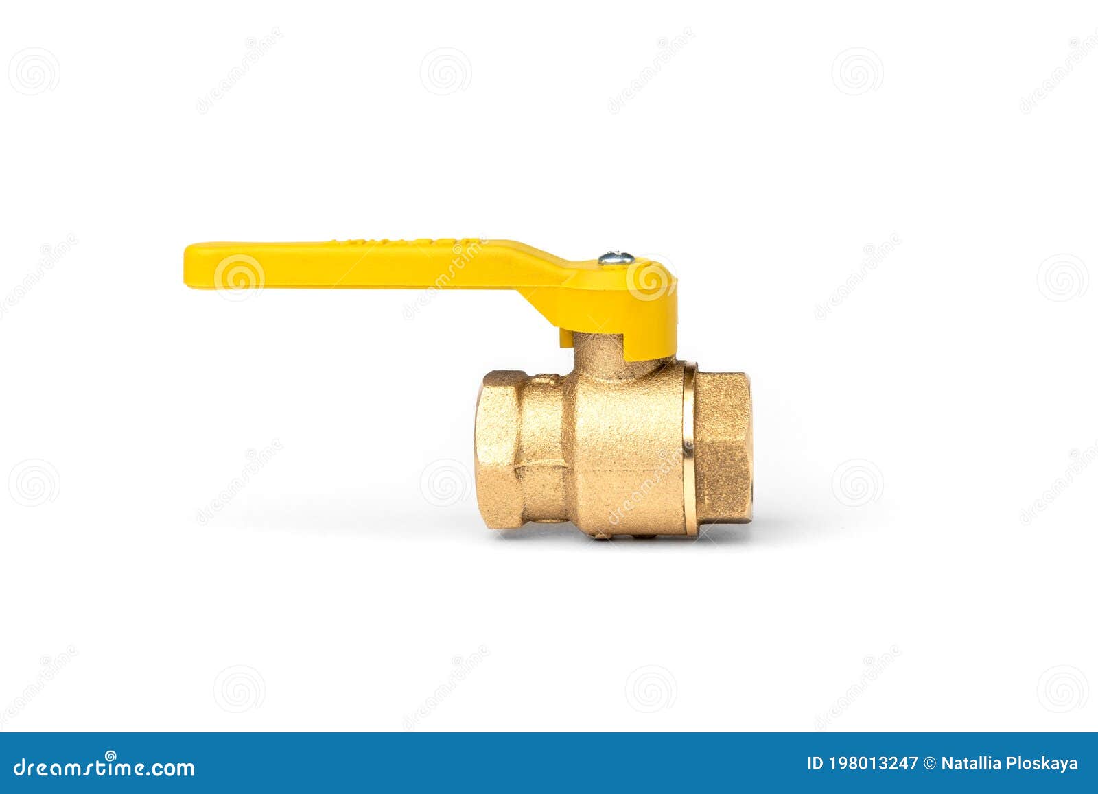 Gas Tap Isolated on White Background Stock Image - Image of fitting ...