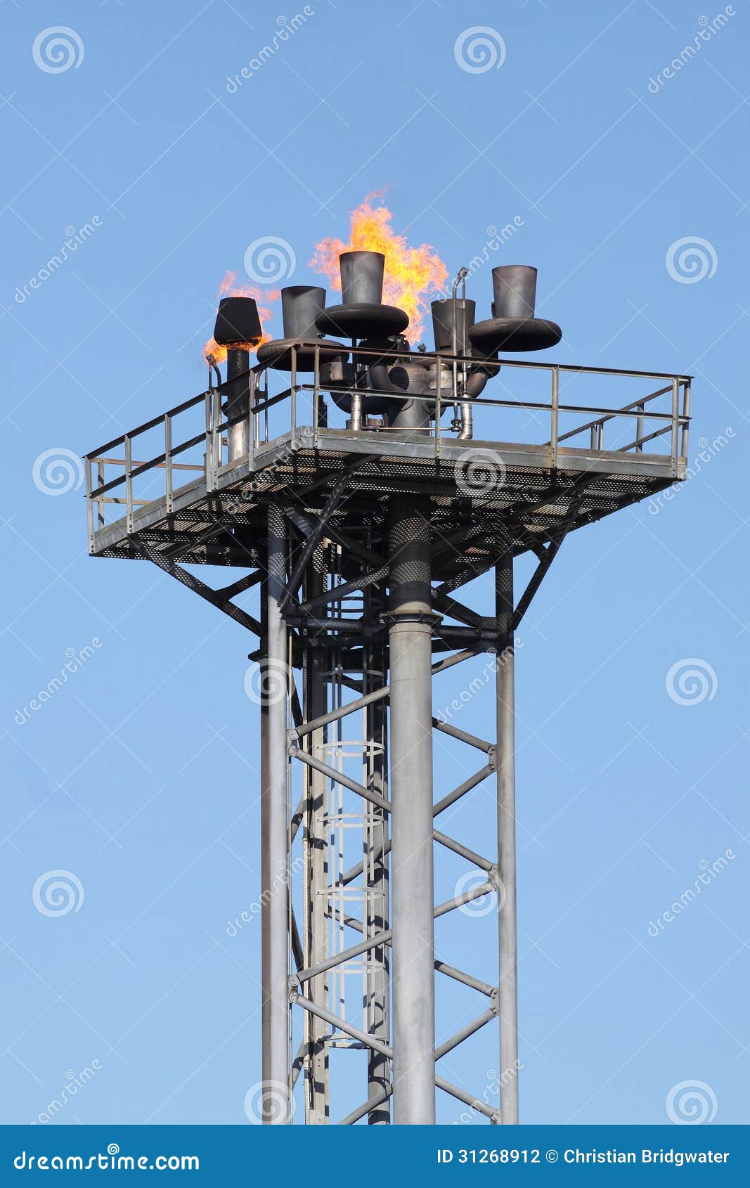 Gas terminal a stock photo. Image of fire, pipe, power - 31268912