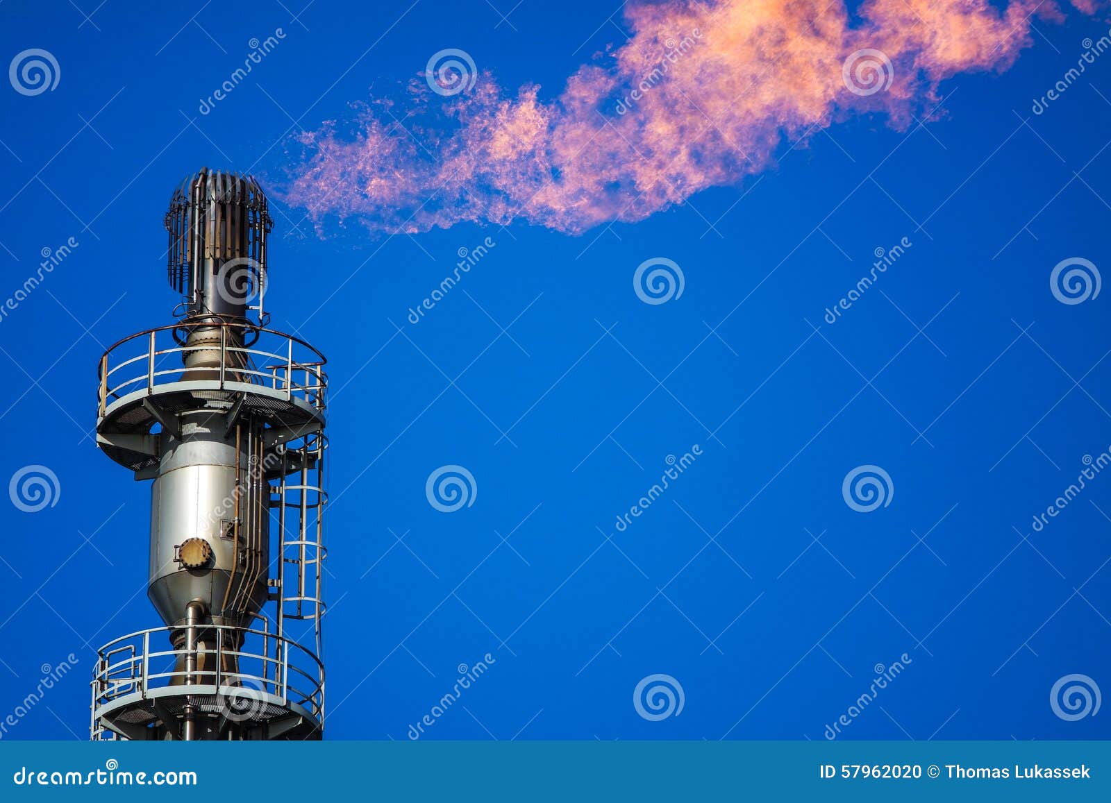 Gas Torch with Burning Flame Stock Photo - Image of carbon, cokery ...