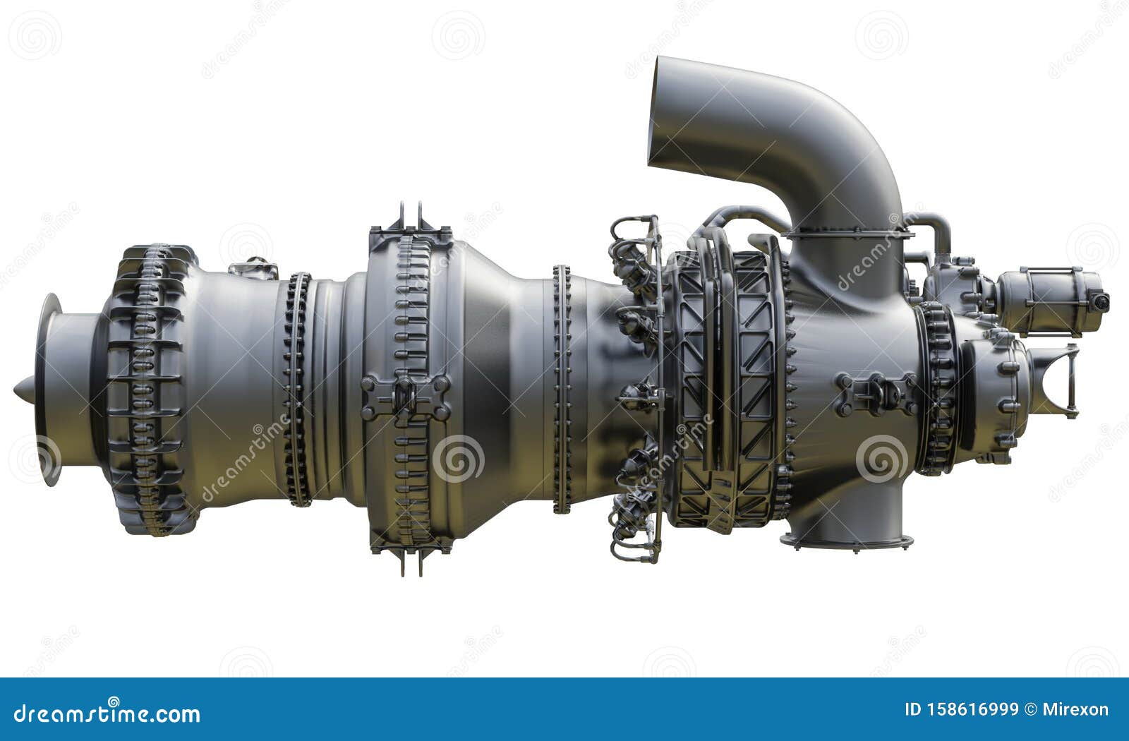 Gas Turbine Engine of Feed Gas Compressor. 3d Rendering Stock ... Gas Turbine Engine of Feed Gas Compressor. 3d Rendering Stock ...