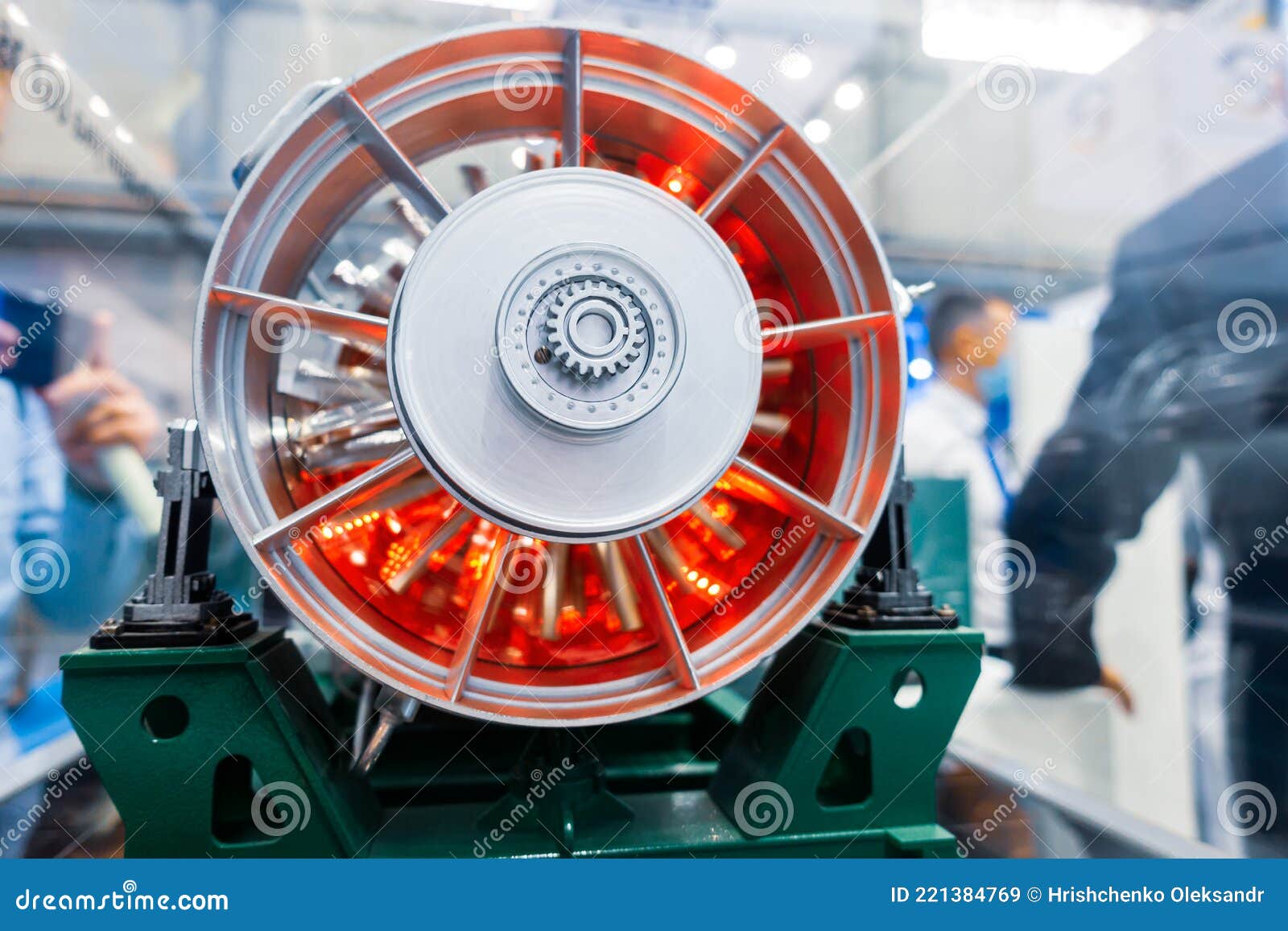 Gas Turbine Engine. Turbine Rotation Stock Image - Image of ...
