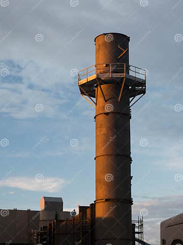 Gas turbine stack stock image. Image of fuel, blue, pipe - 46890261