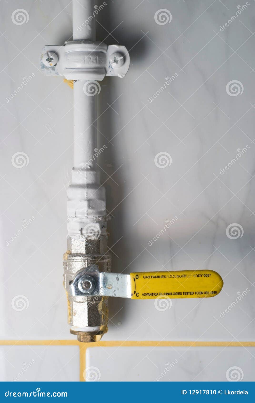 Gas valve stock photo. Image of detail, silver, open - 12917810