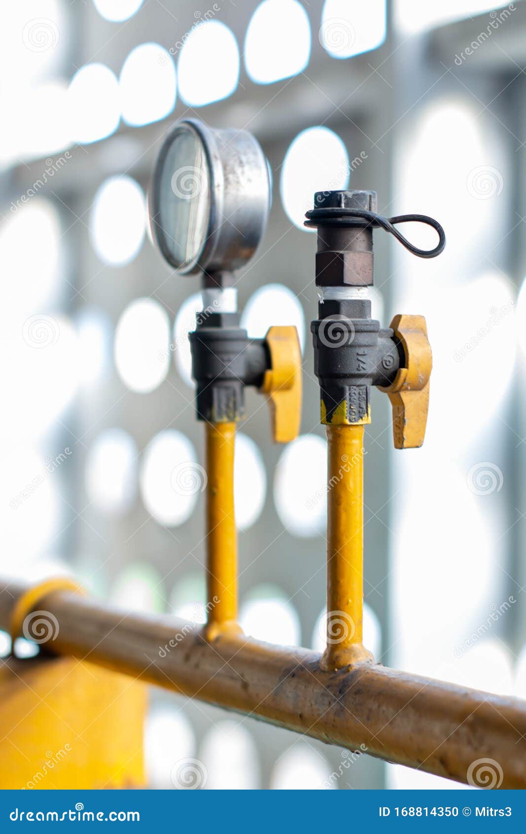 Gas Valve for Industrial Gas Gauge Stock Photo - Image of boiler, pump ...