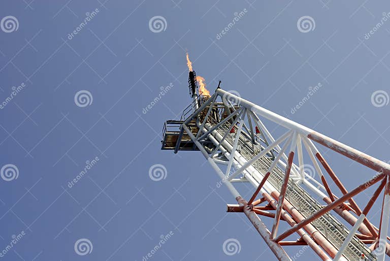 Gas Vent Flare Boom stock photo. Image of boom, burn, lights - 3067726