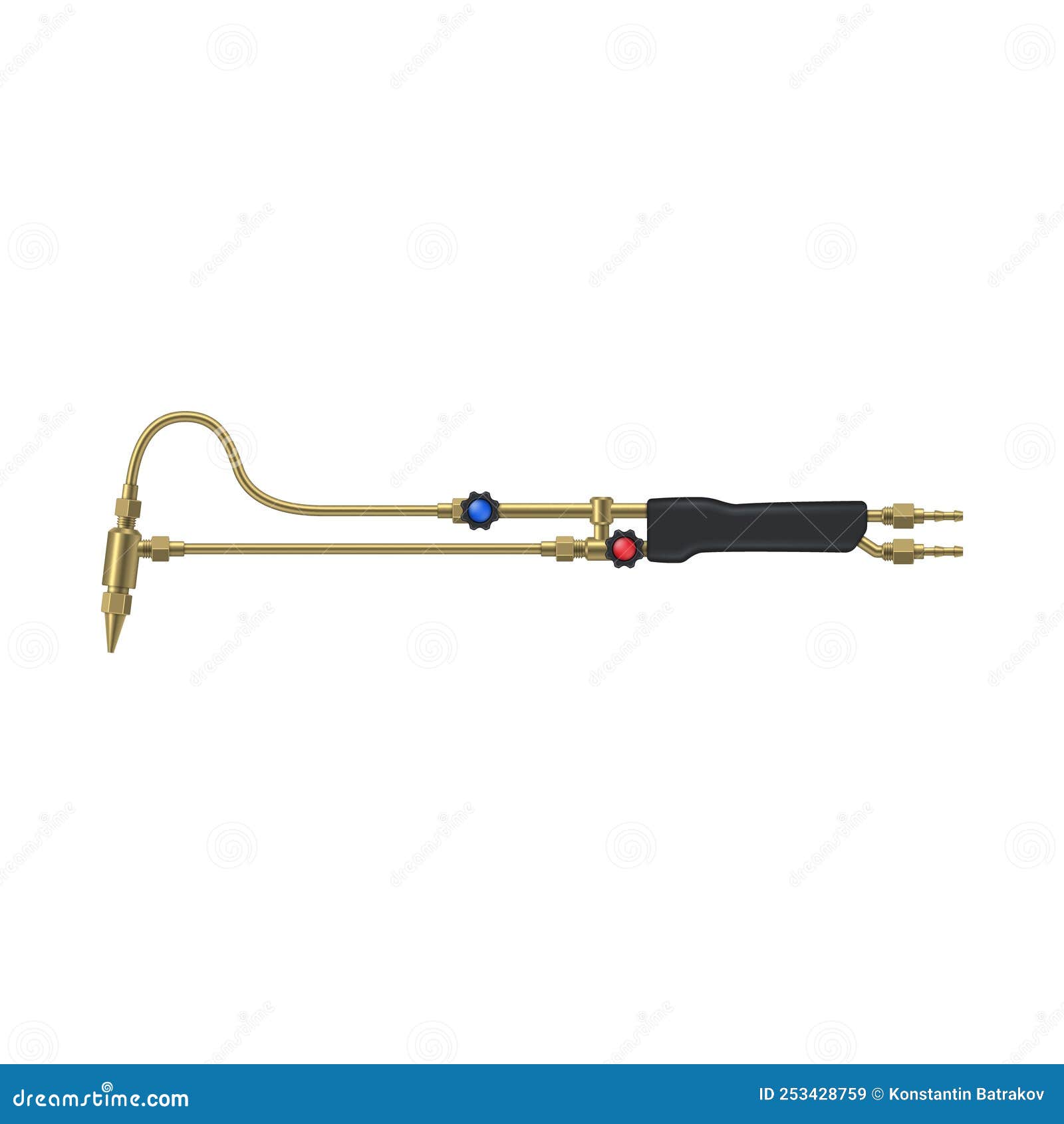 Gas Welding Torch Injector. Stock Vector - Illustration of industrial ...