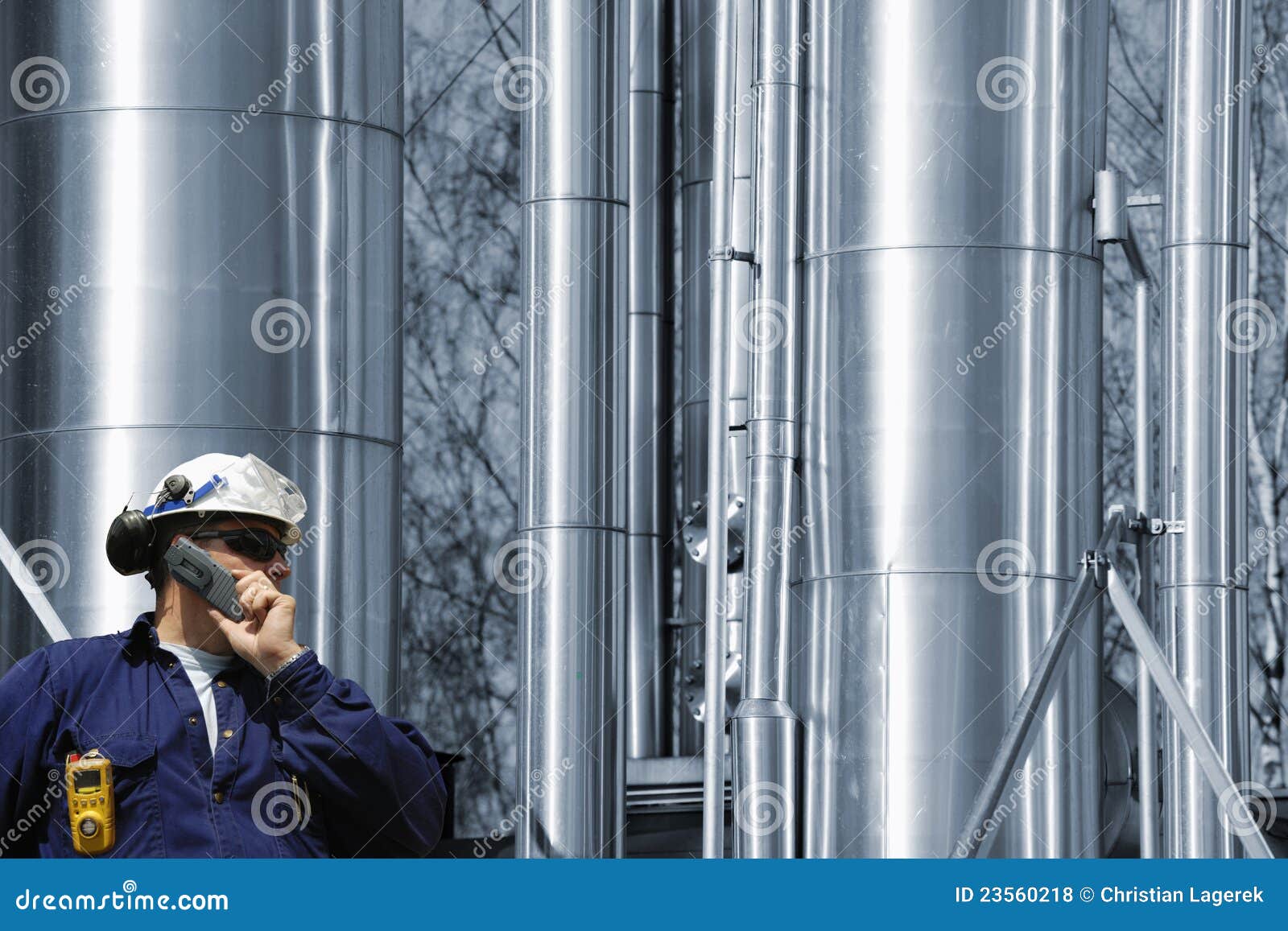 Gas worker and pipelines stock photo. Image of explosive - 23560218