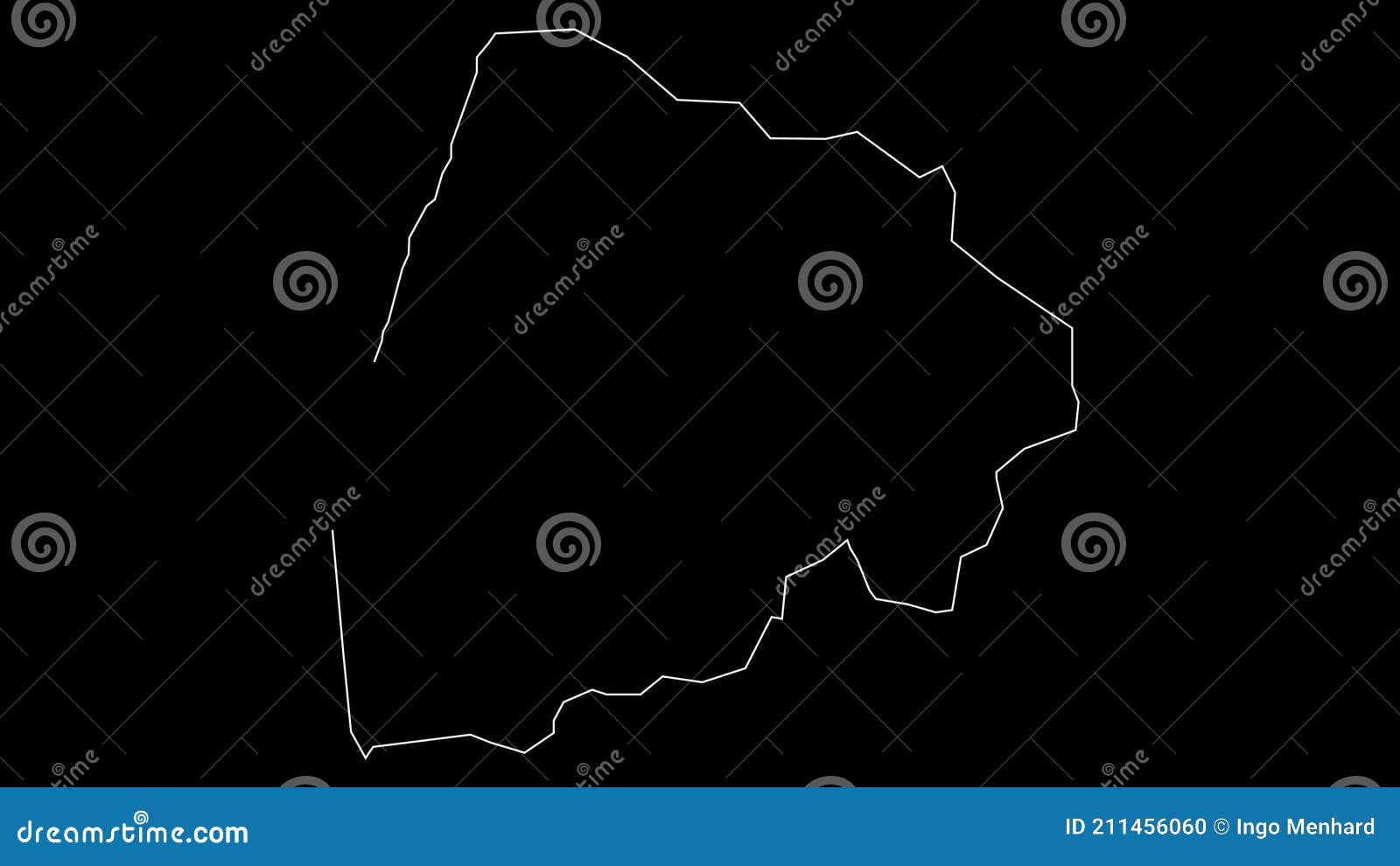 Gash Barka Eritrea Region Map Outline Animation Stock Footage - Video ...