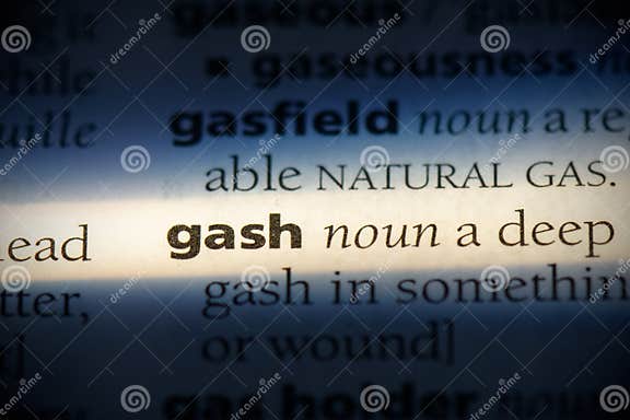 Gash stock image. Image of language, printed, highlight - 161577493