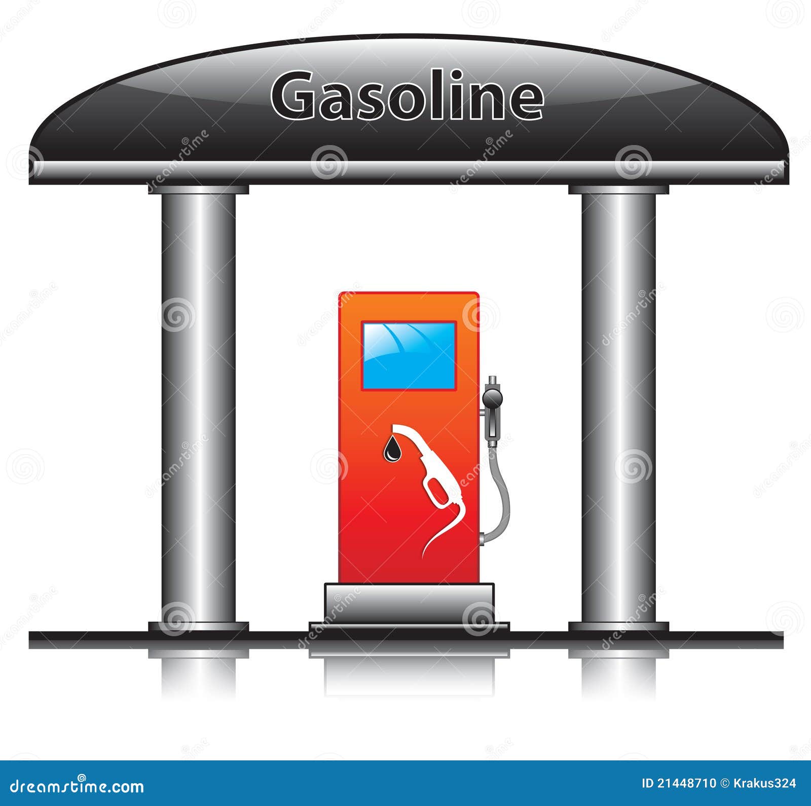 Gasoline stock illustration. Illustration of white, screen - 21448710