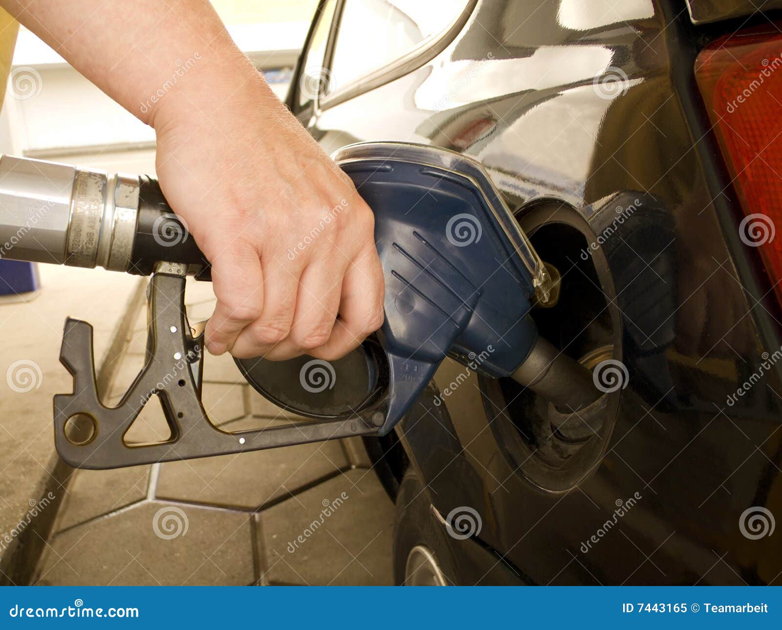 Gasoline stock image. Image of fossil, petrol, hand, prices - 7443165