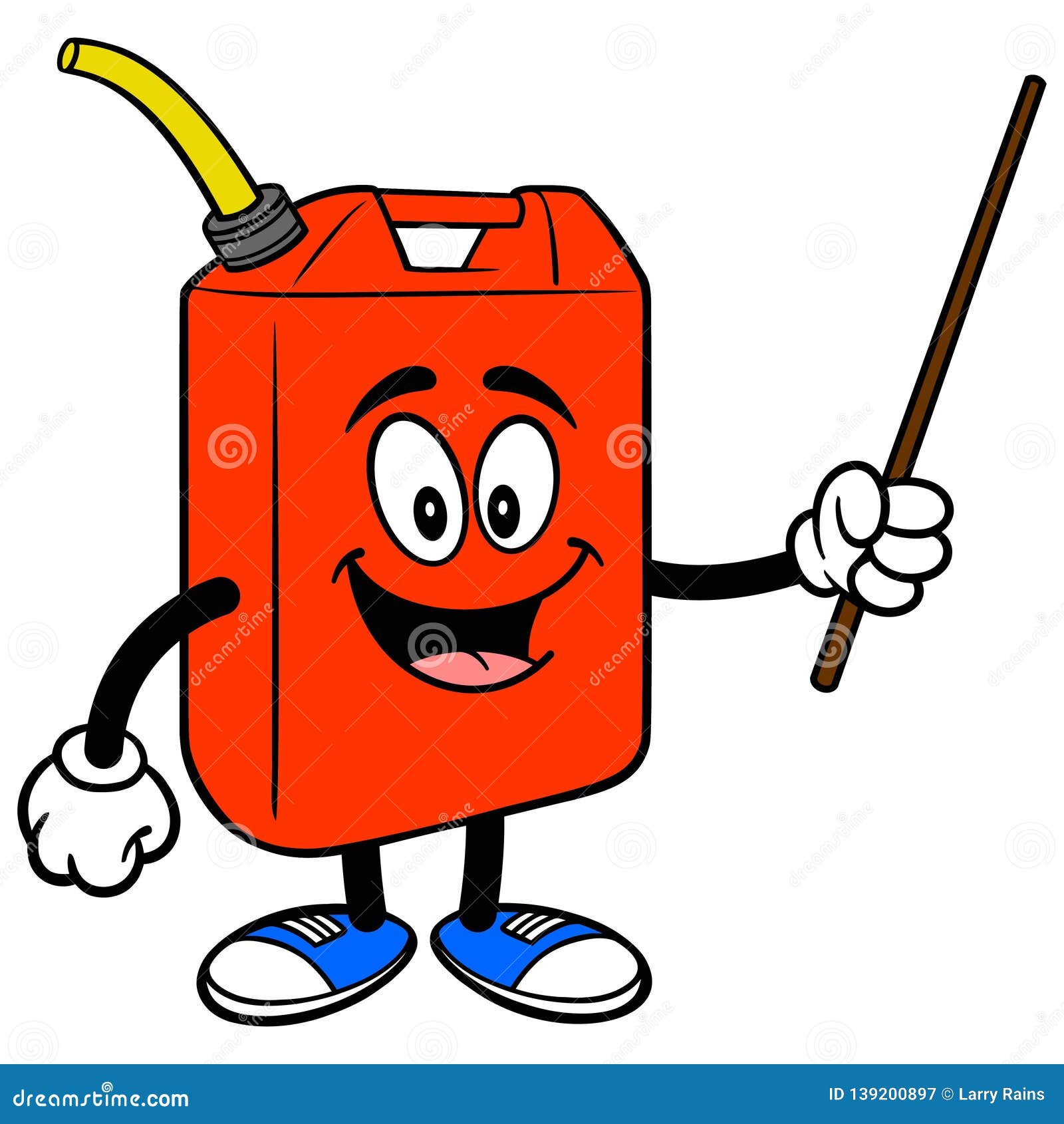 Gasoline Can with a Pointer Stock Vector - Illustration of vector ...