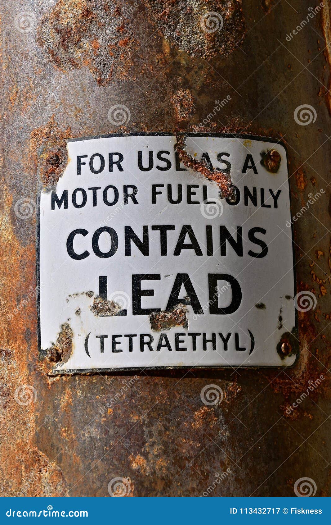 Gasoline contains lead stock image. Image of sticker - 113432717