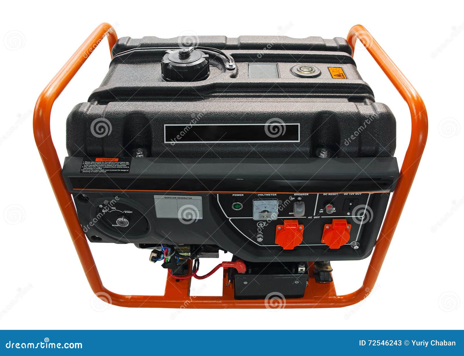 Gasoline Electric Generator Stock Image - Image of background ...