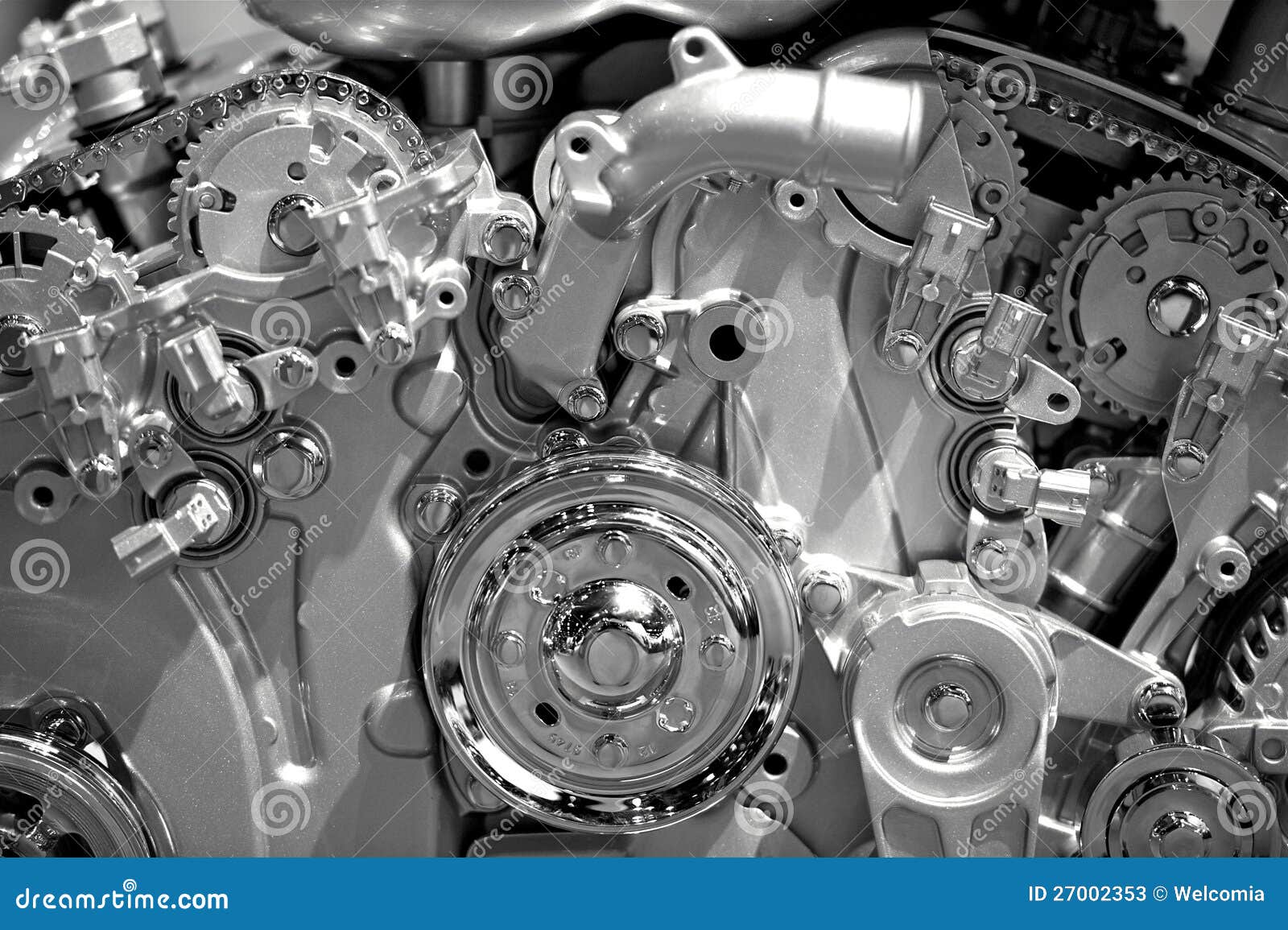 Gasoline Engine And Various Passenger Car Equipment Royalty-Free Stock ...