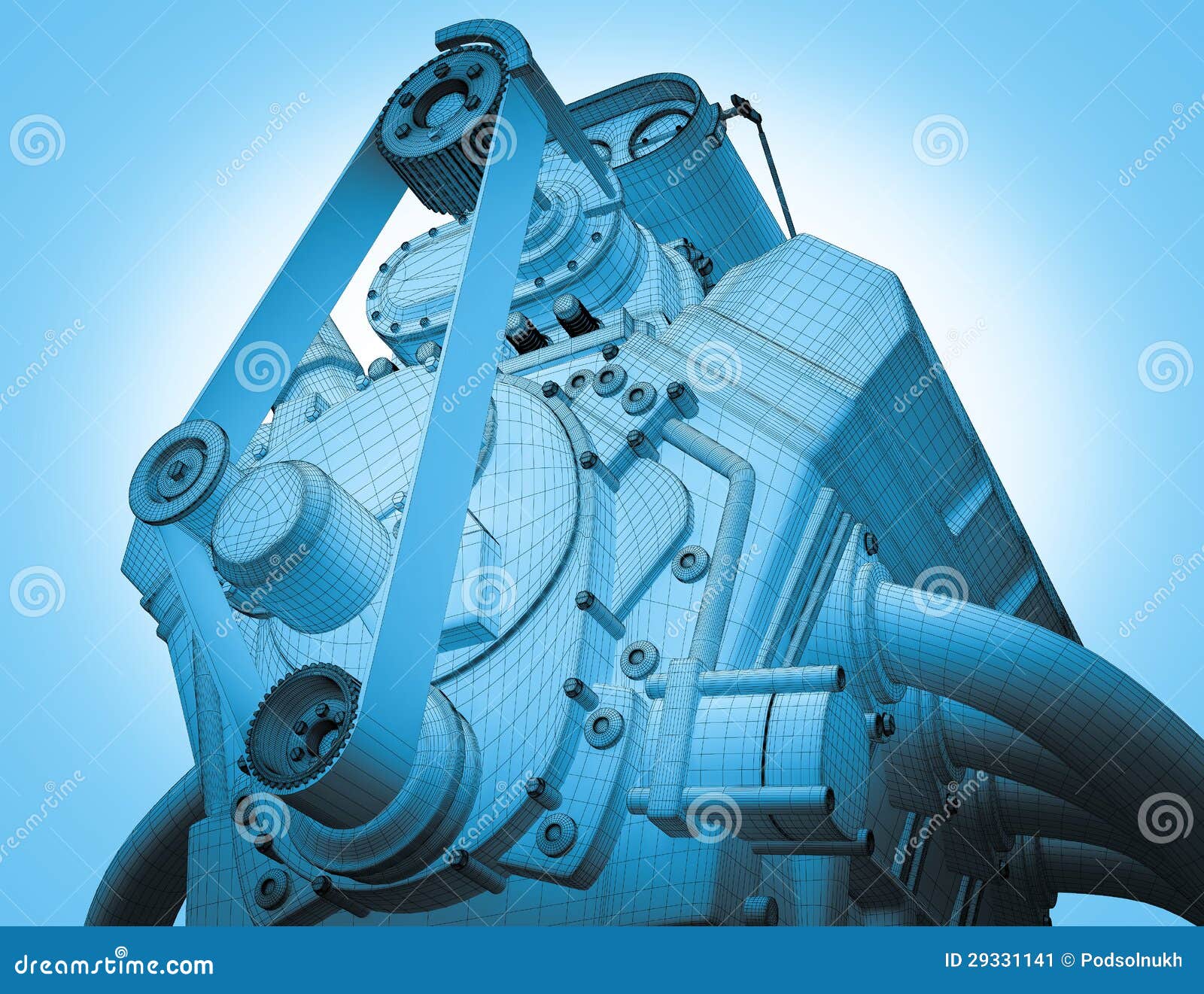 Gasoline engine stock illustration. Illustration of power - 29331141