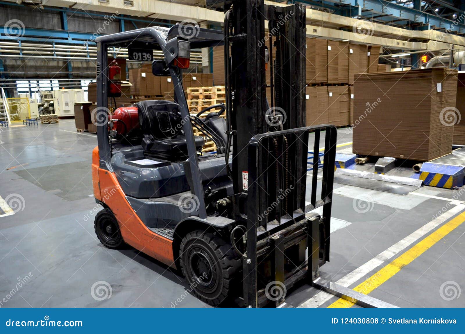 Gasoline front loader stock photo. Image of machine - 124030808