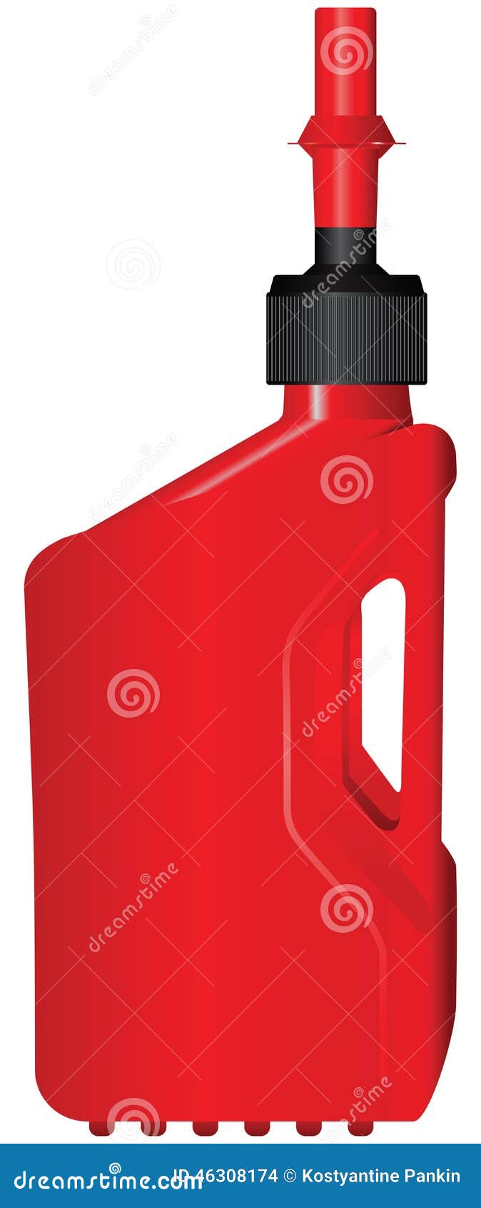 Gasoline Fuel Container stock vector. Illustration of canister - 46308174