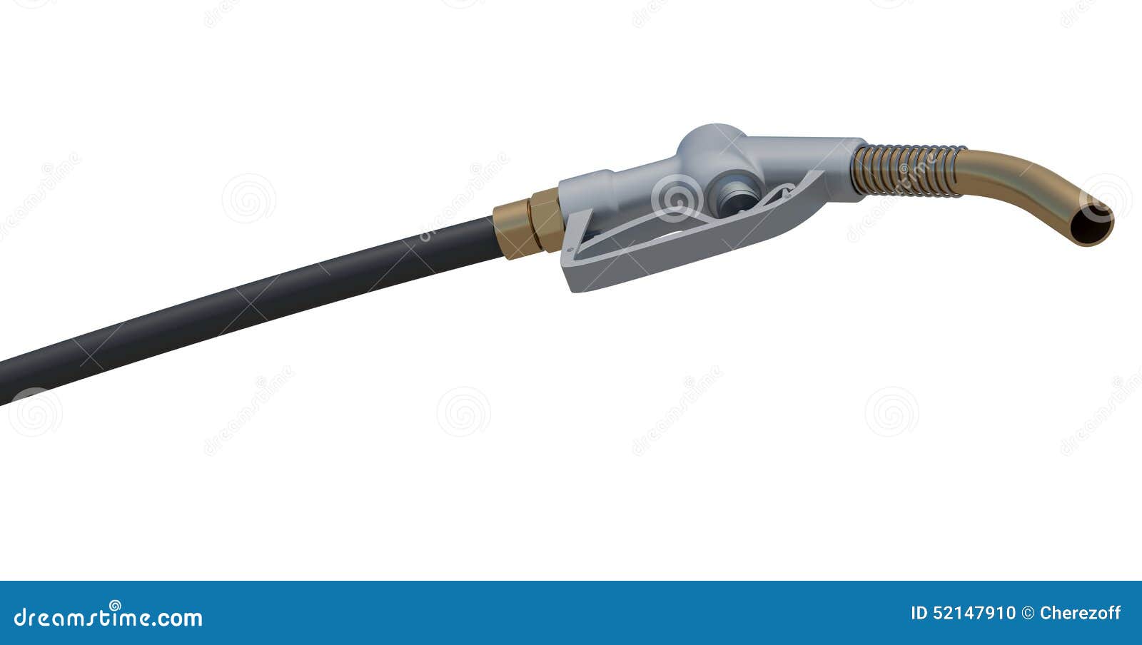 Gasoline Fuel Nozzle. Bottom View Stock Photo - Image of render ...