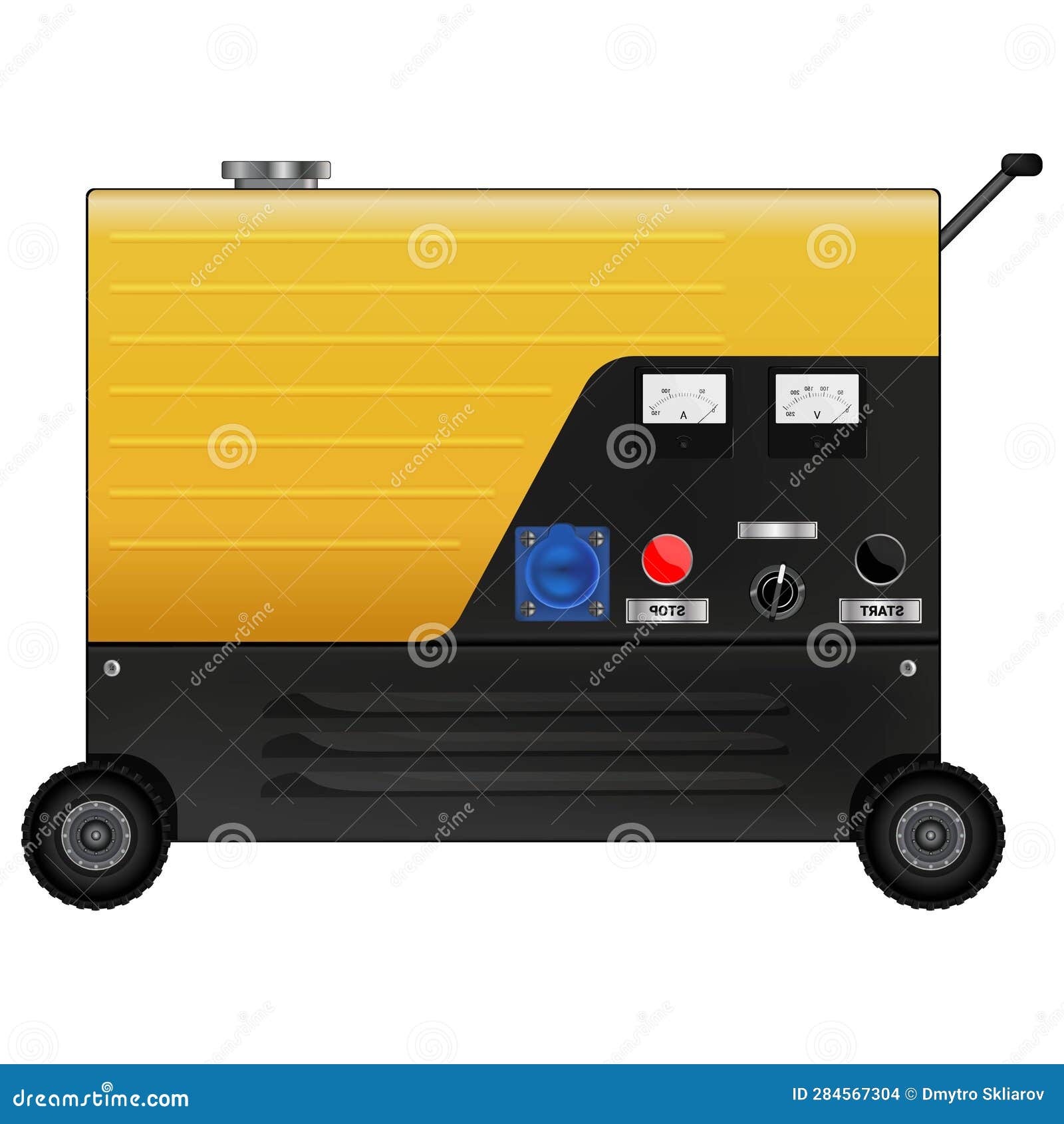 Gasoline Generator. Diesel Generator. Vector. Stock Vector ...