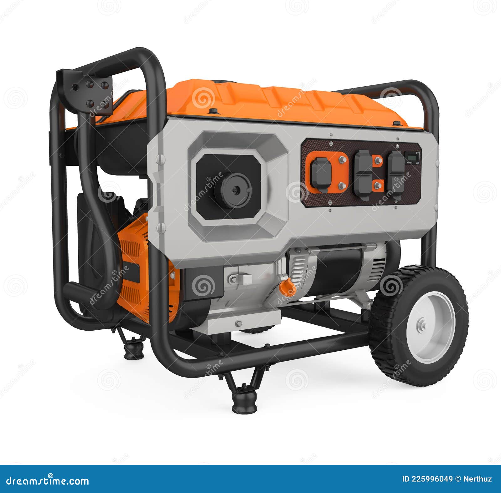 Gasoline Generator Isolated Stock Illustration - Illustration of tool ...
