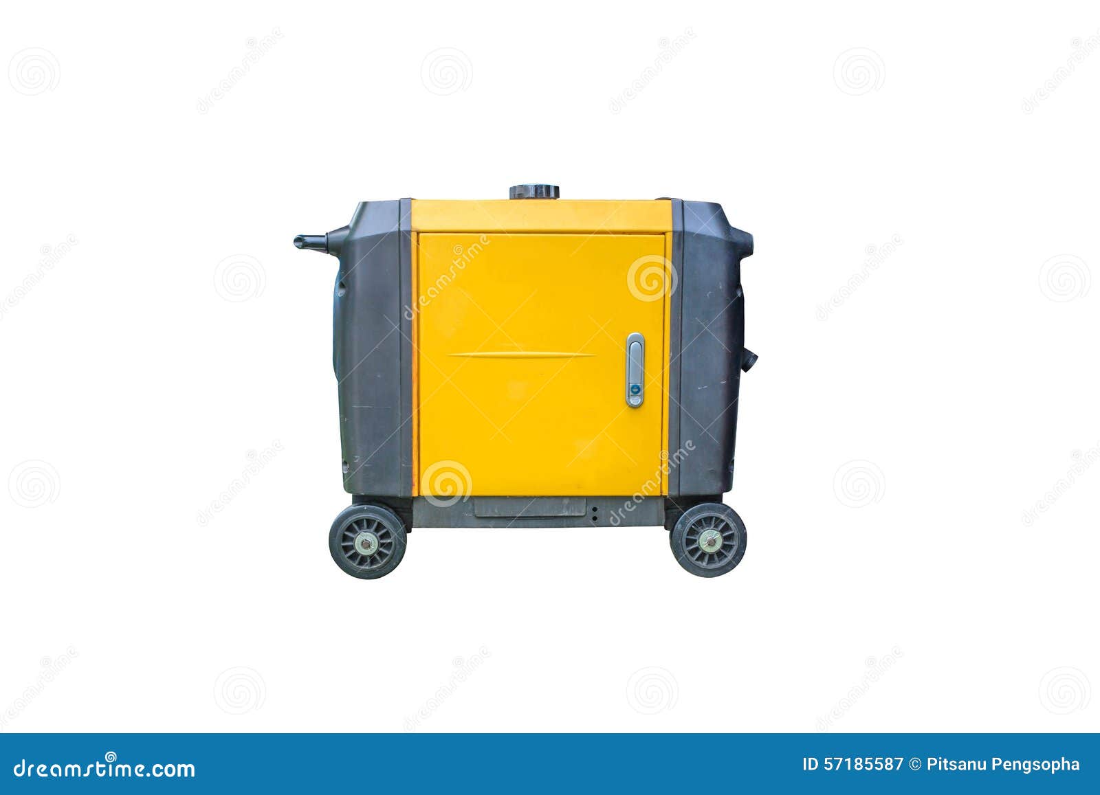 Gasoline Generator on White Background Stock Image - Image of worker ...
