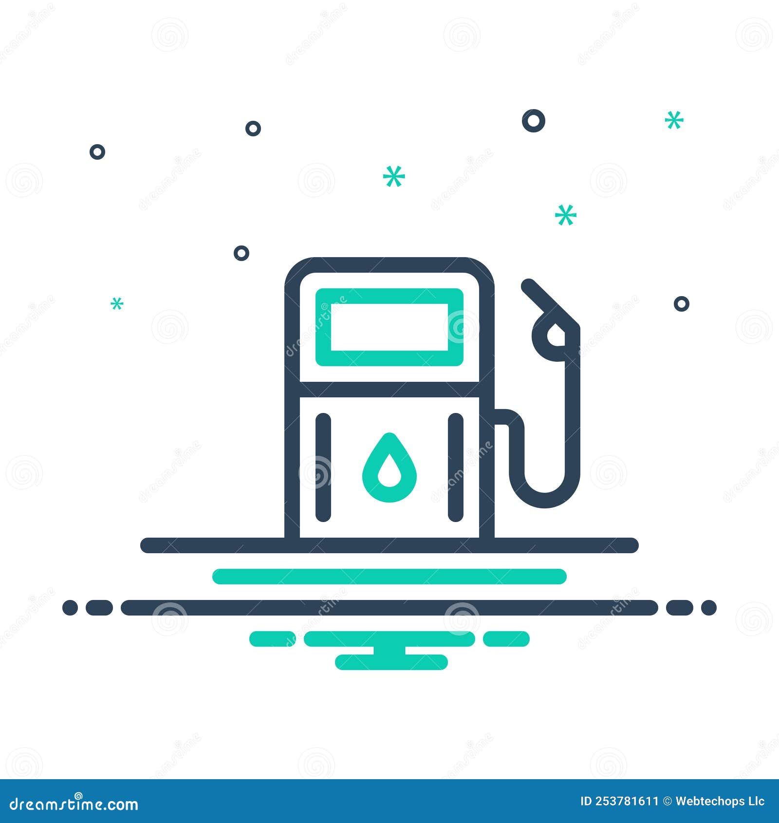 Mix Icon for Gasoline, Gas and Fuel Stock Vector - Illustration of tank ...