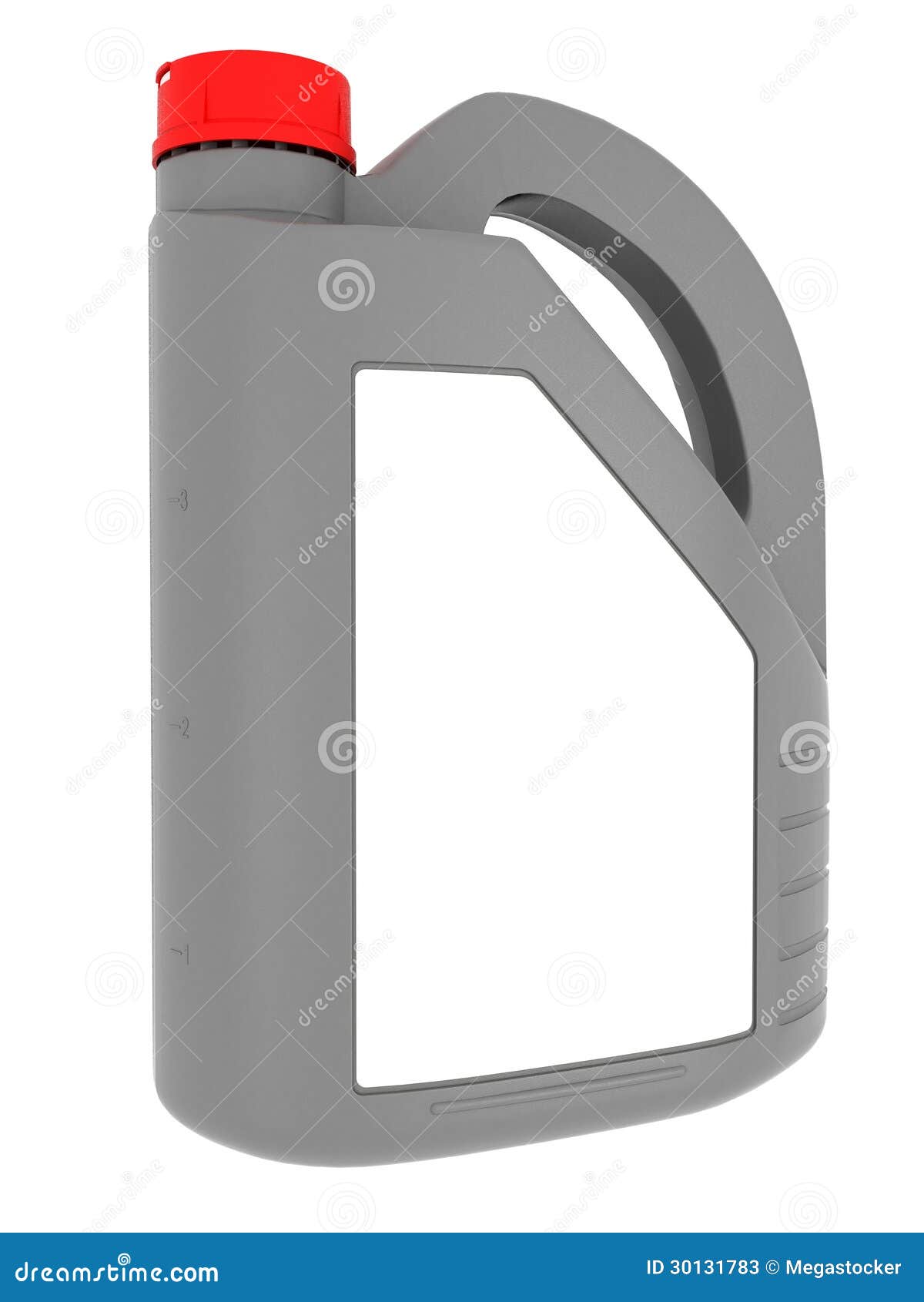 Gasoline Jerrican on a White Background Stock Illustration ...