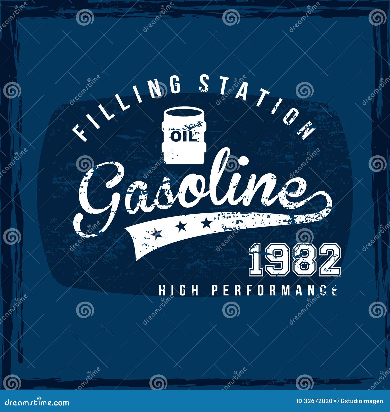 Gasoline label stock vector. Illustration of high, label - 32672020