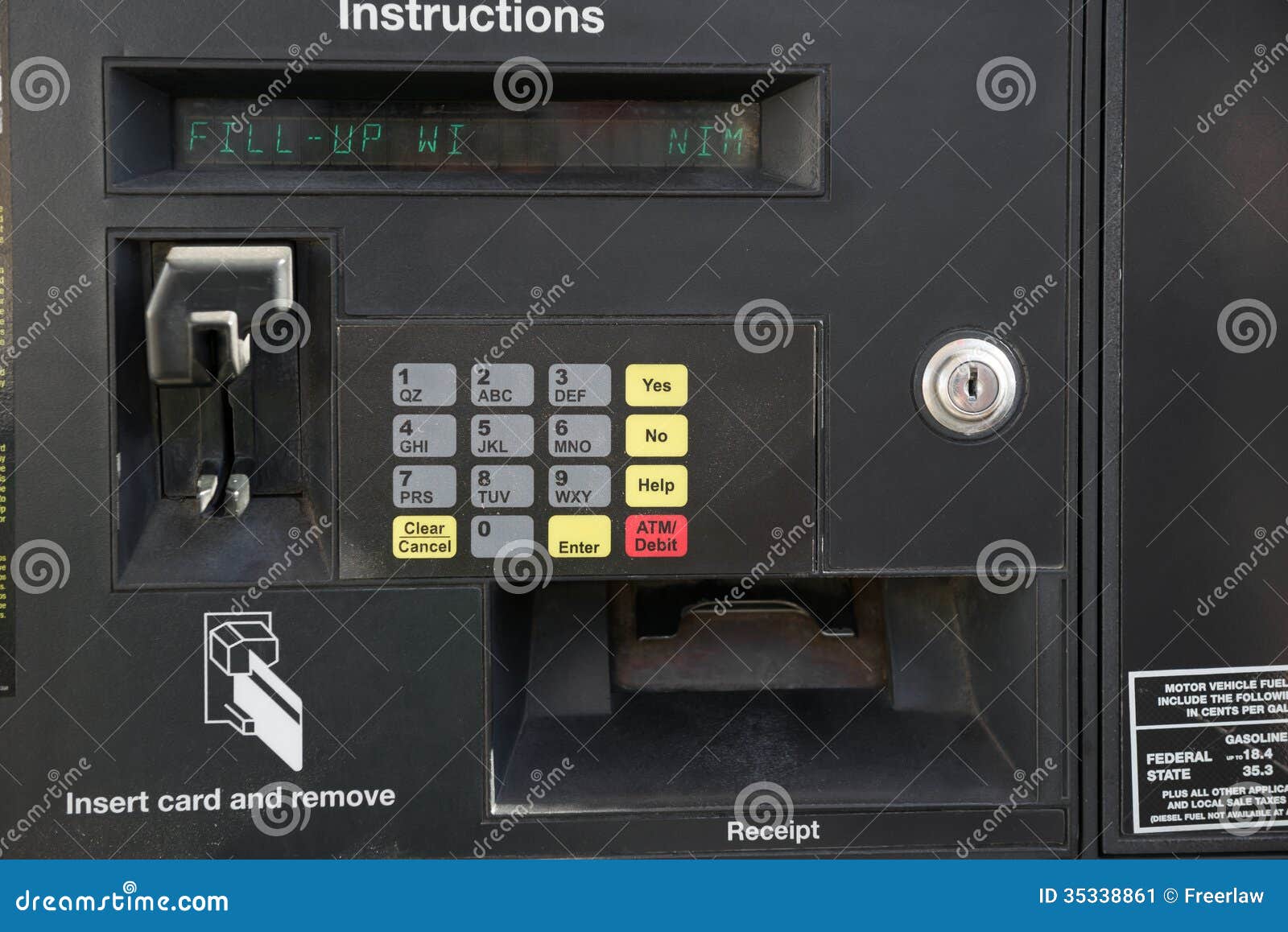 Gasoline paying machine stock image. Image of paying - 35338861