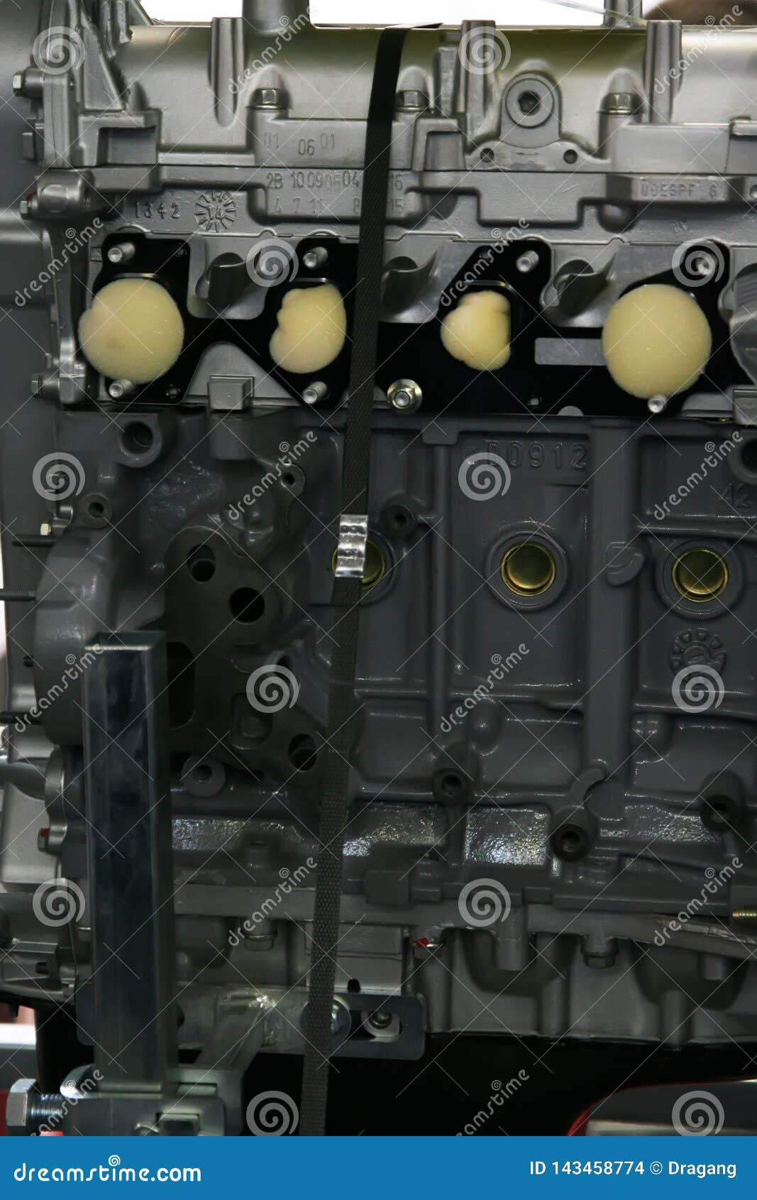 Gasoline Powered Car Engine. Automobile Engine. Car Engine Parts Stock ...