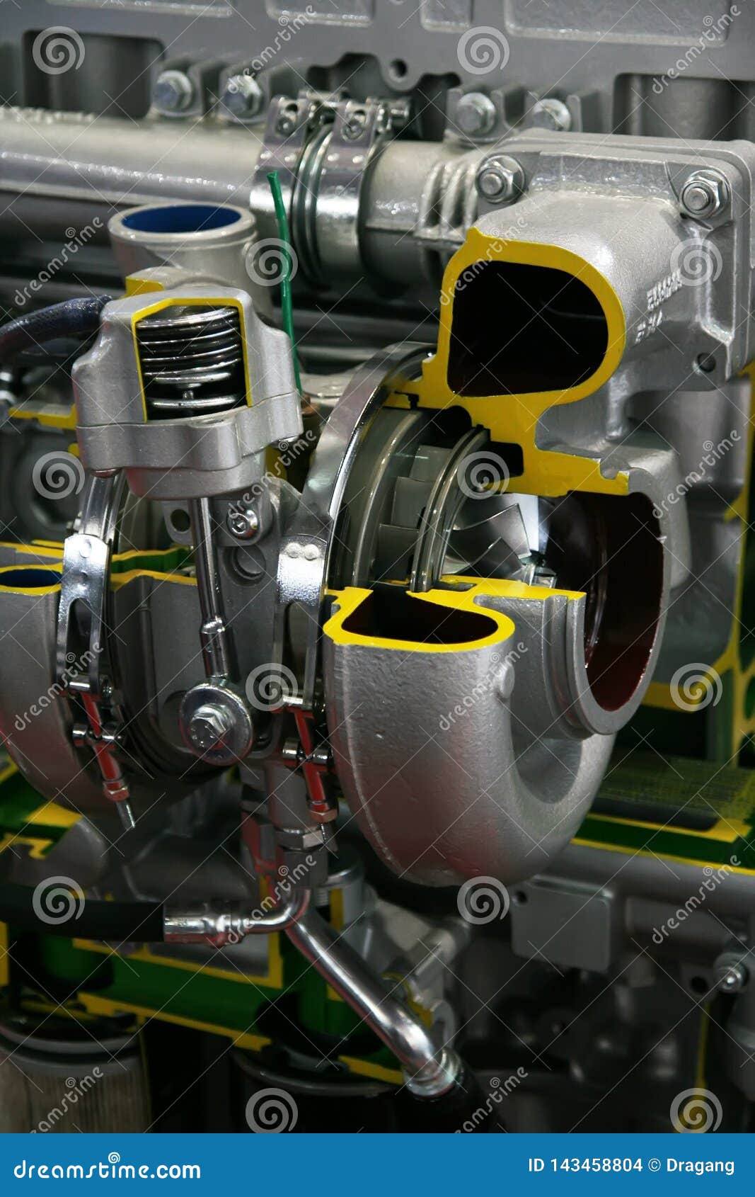 Gasoline Powered Car Engine. Automobile Engine. Car Engine Parts Stock ...