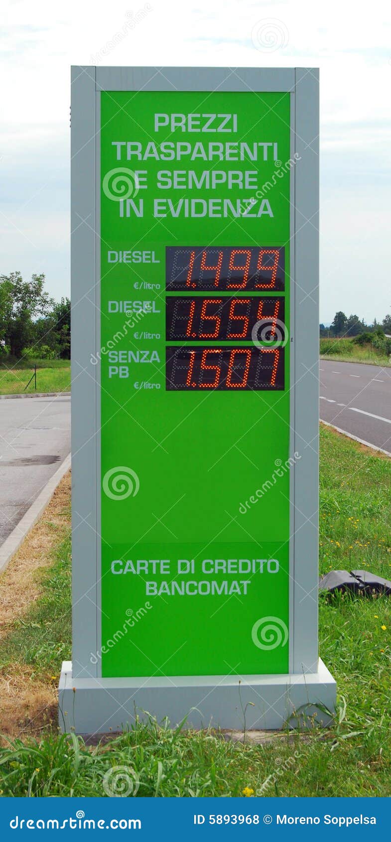 Gasoline price sign - Euro stock photo. Image of costly - 5893968