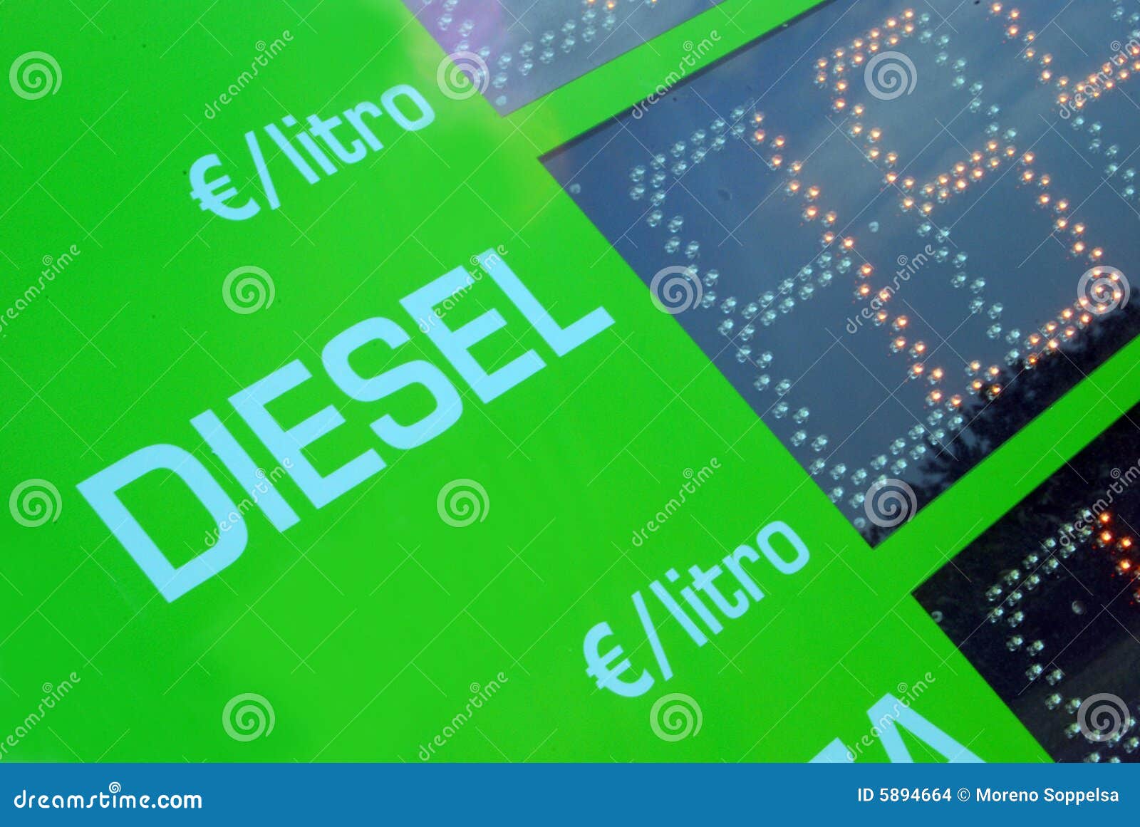 Gasoline price sign - Euro stock photo. Image of premium - 5894664