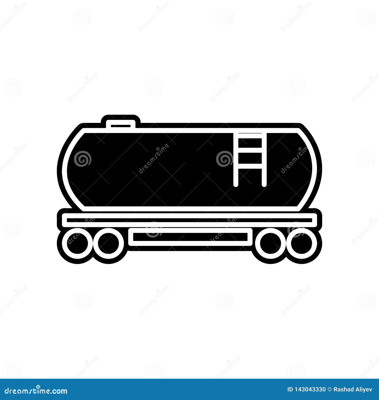 Gasoline Railroad Tanker Icon. Element of Logistics for Mobile Concept ...