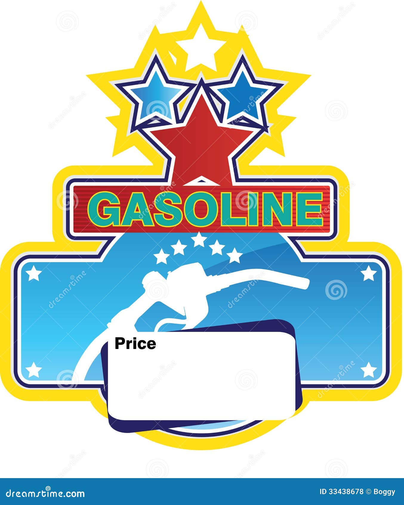 Gasoline sign stock vector. Illustration of sale, vintage - 33438678