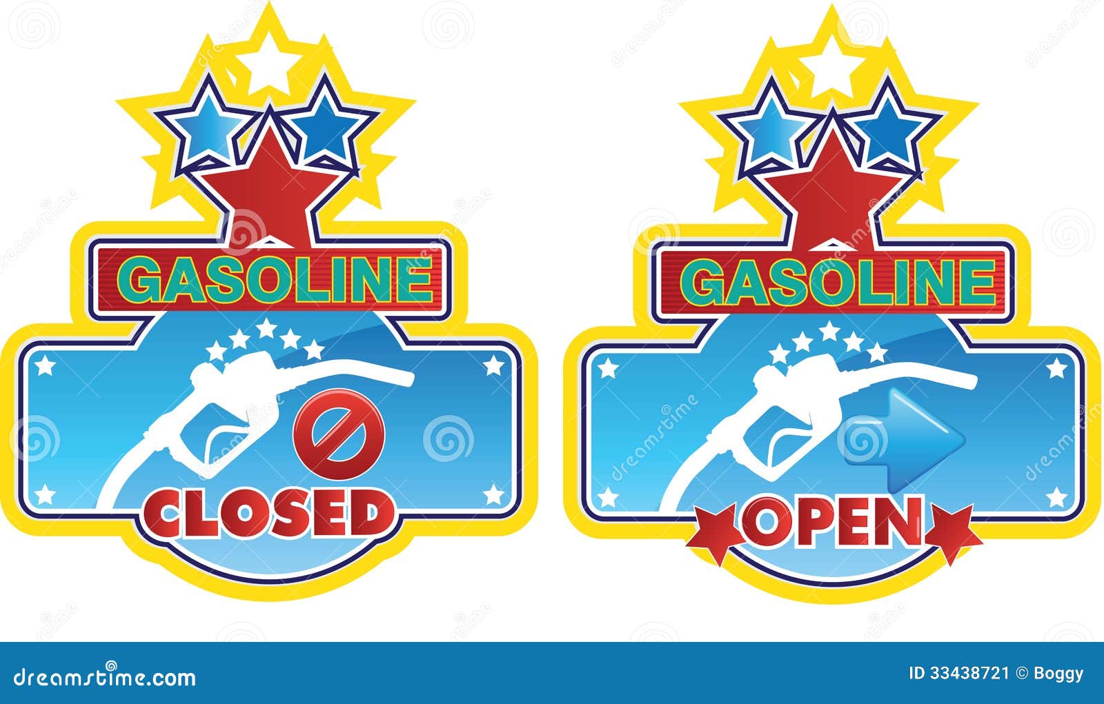 Gasoline sign stock vector. Illustration of decorative - 33438721