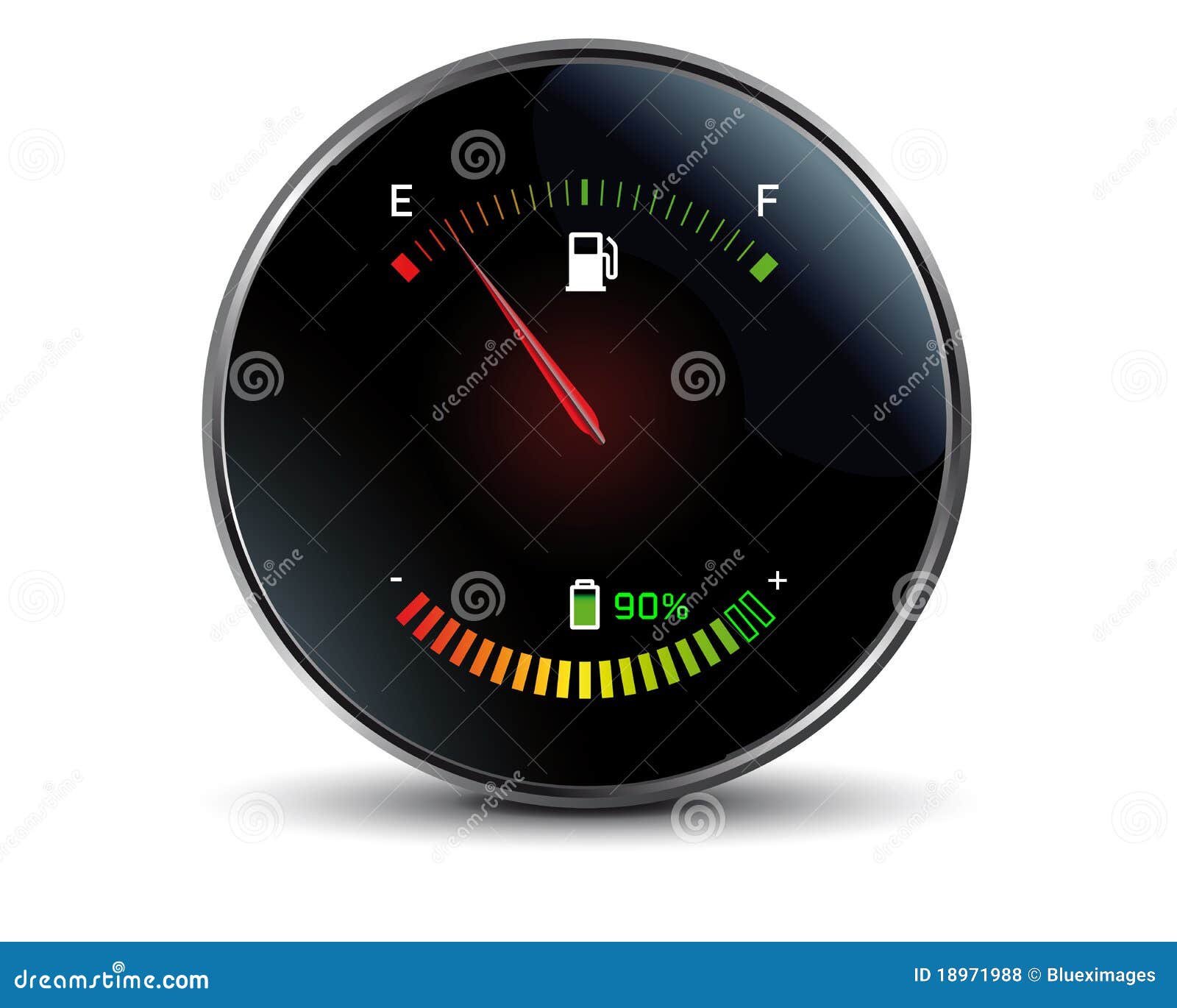 Gasoline Versus Electricity Cartoon Vector | CartoonDealer.com #18971959