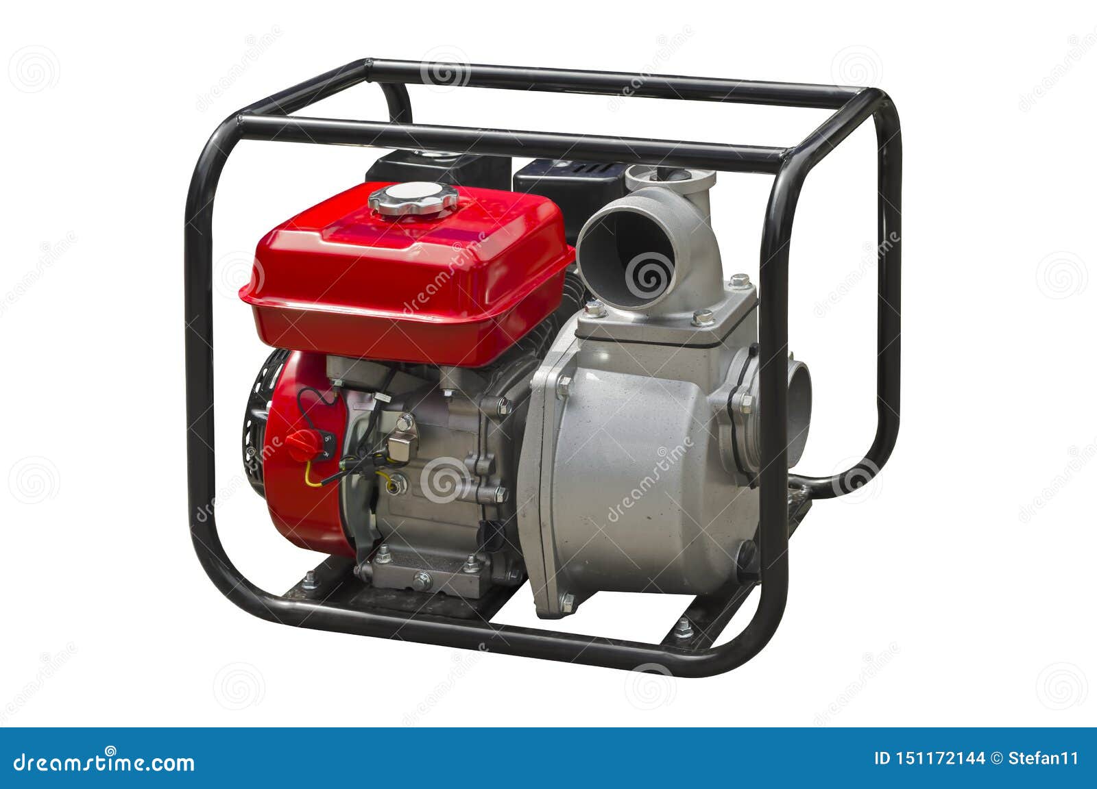 Gasoline water pump stock photo. Image of engine, irrigating - 151172144