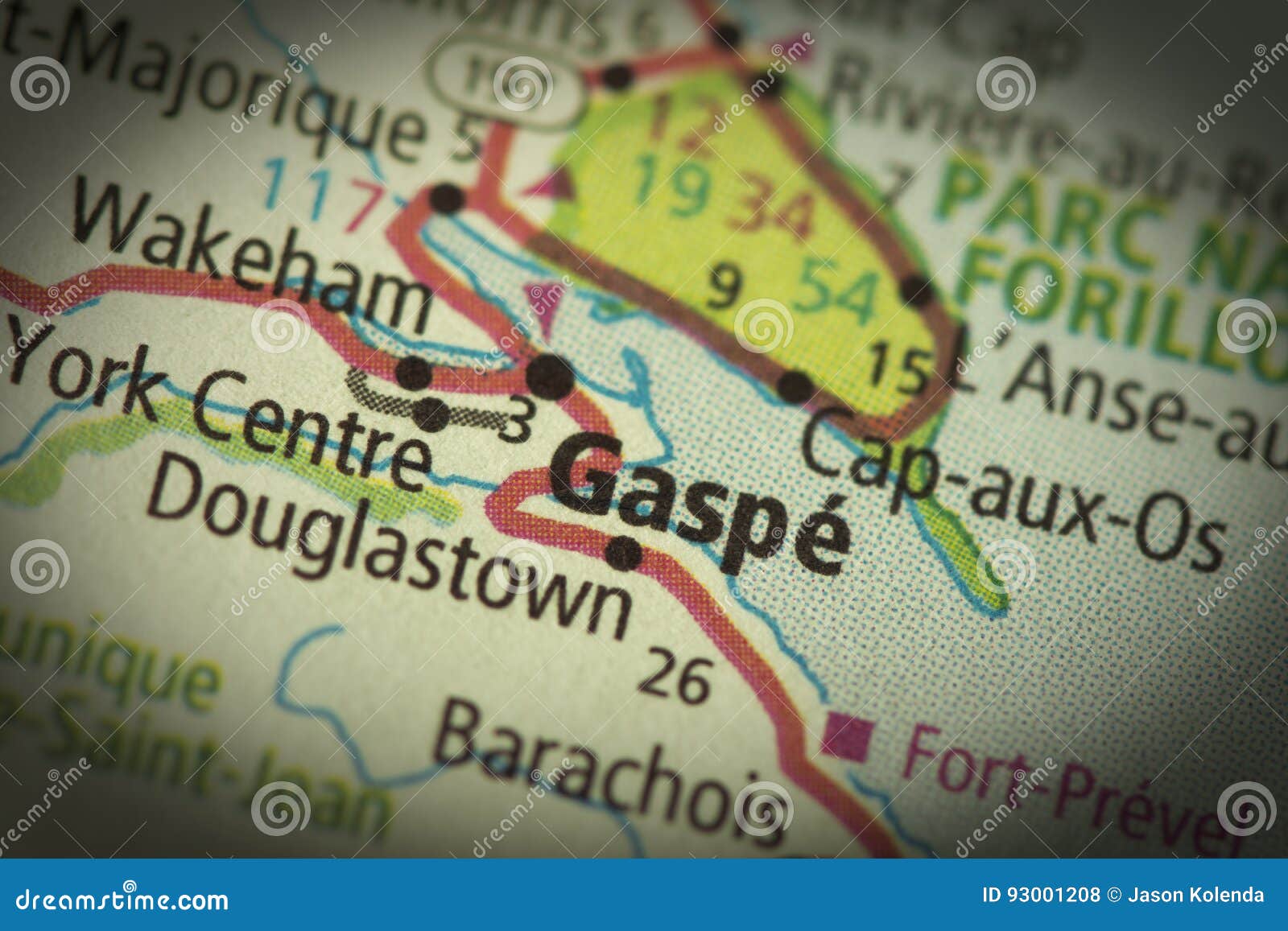Gaspe, Quebec On Map Stock Photography | CartoonDealer.com #93001208