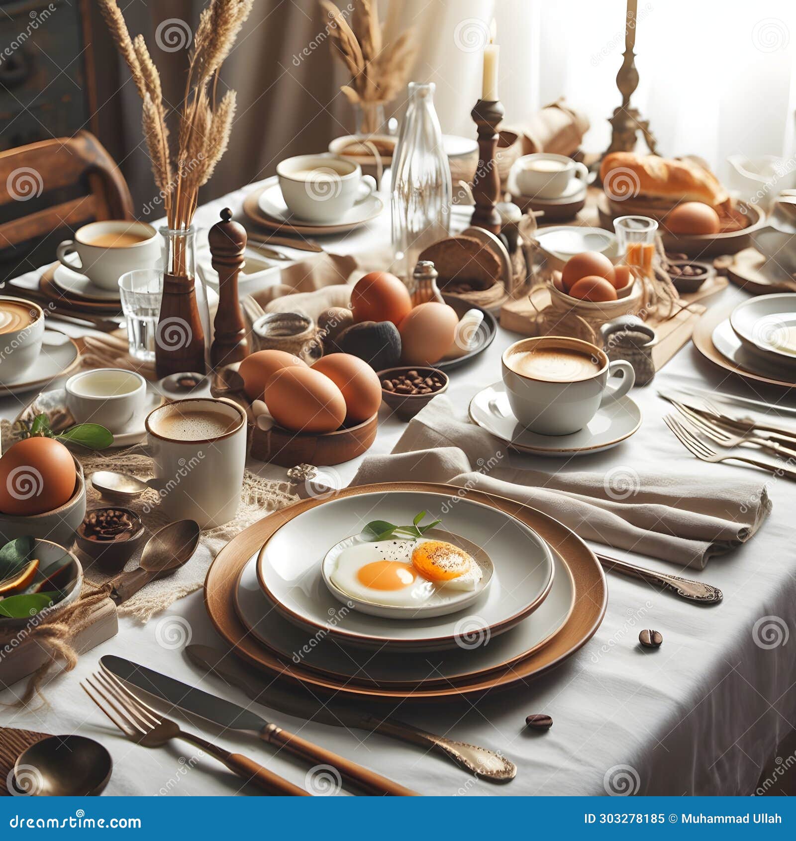 Gastronomic Delight: A Sumptuous Lunch Spread On A Table. Royalty-Free ...